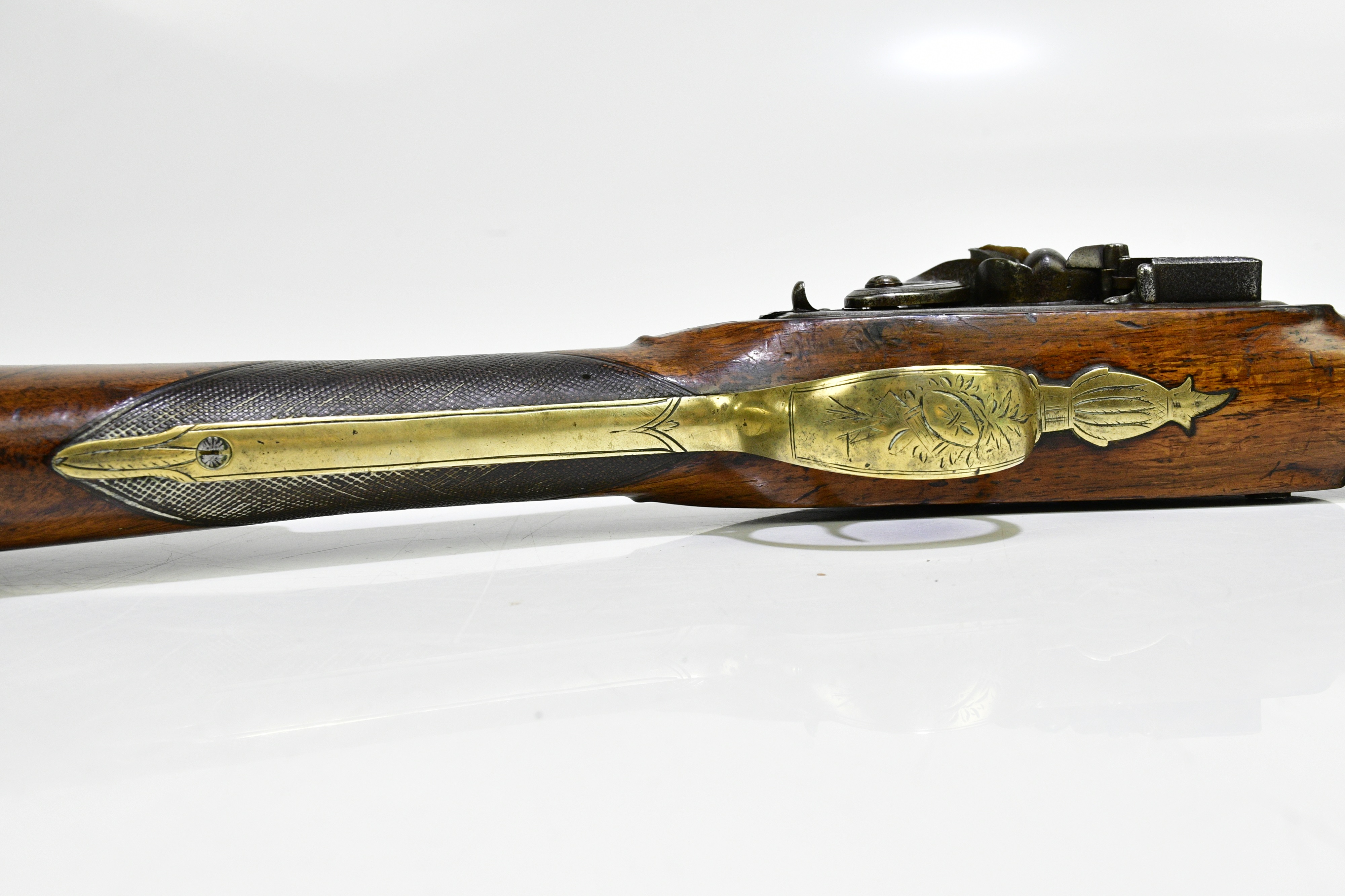 Lot 543 - WILLIAM HOWELL; a 19th century flintlock