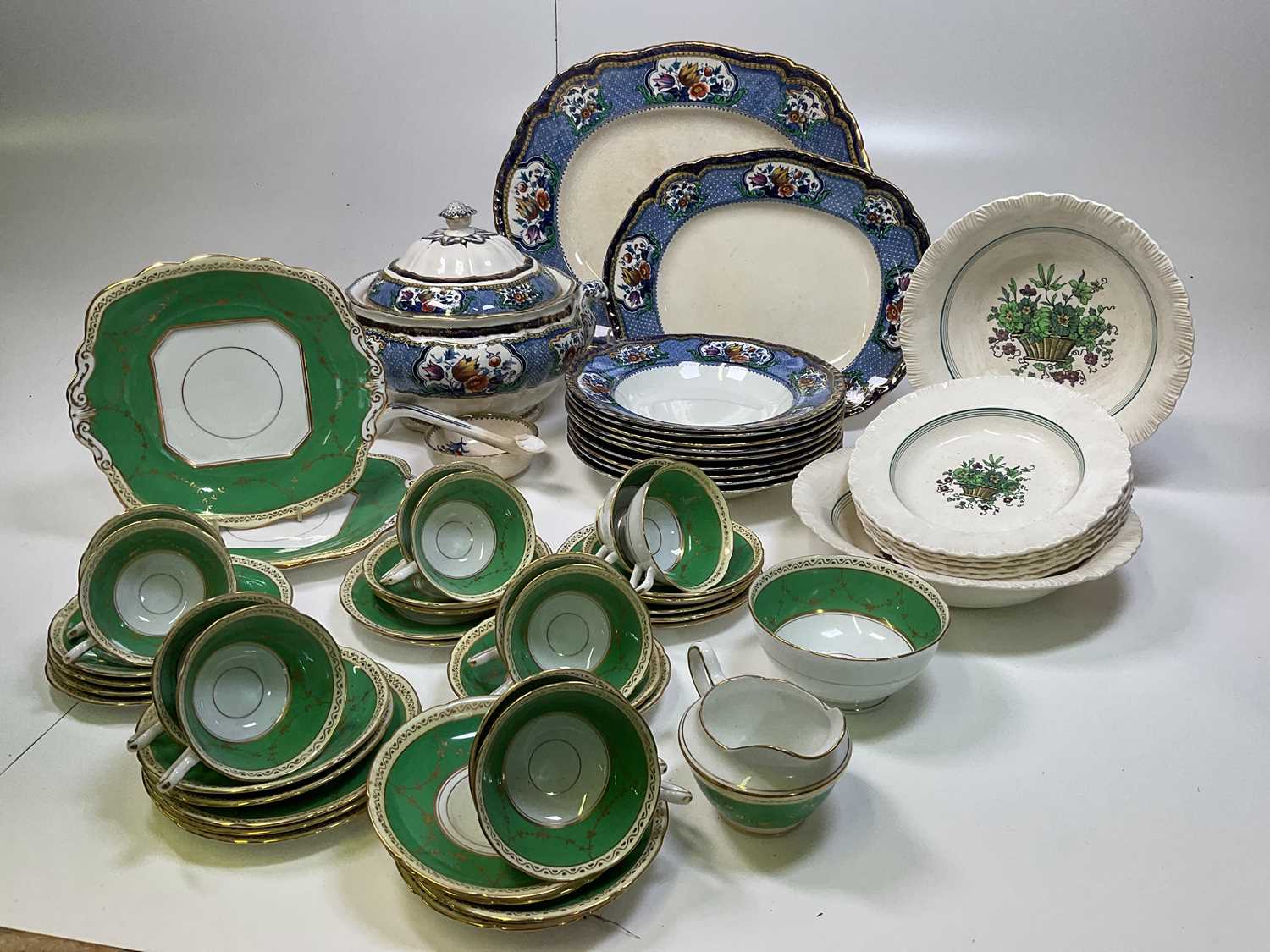 Lot 162 - BALMORAL CHINA; a part tea set for Waring