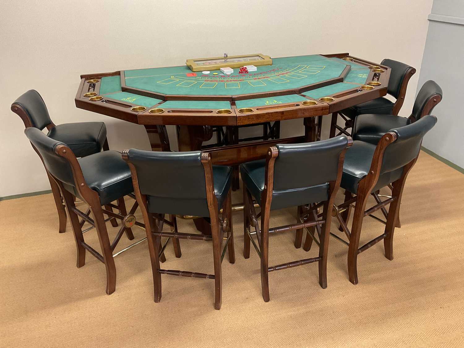 Lot 378 - A contemporary impressive gambling table