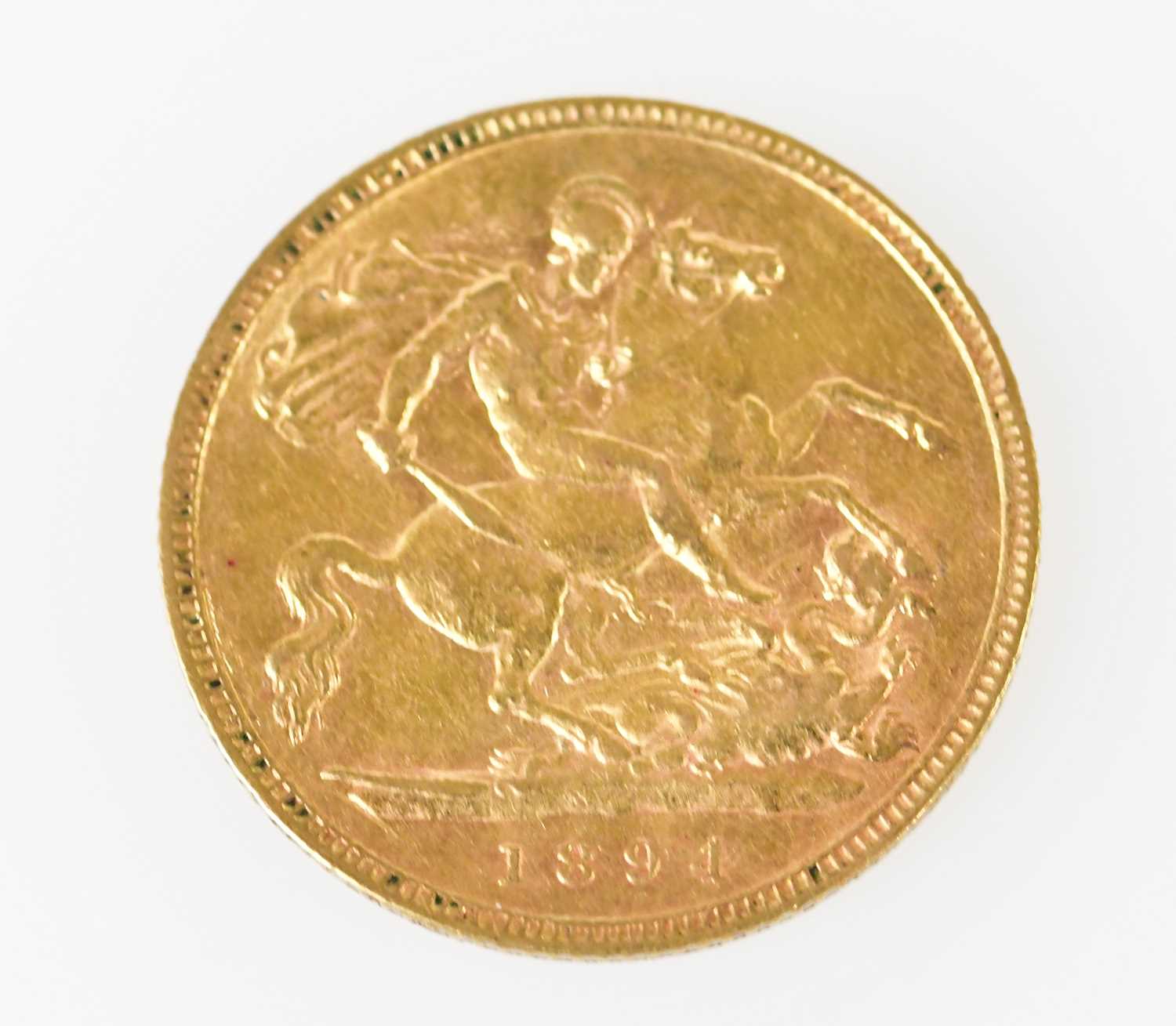 Lot 3133 - A Victorian half sovereign, 1894, old head.