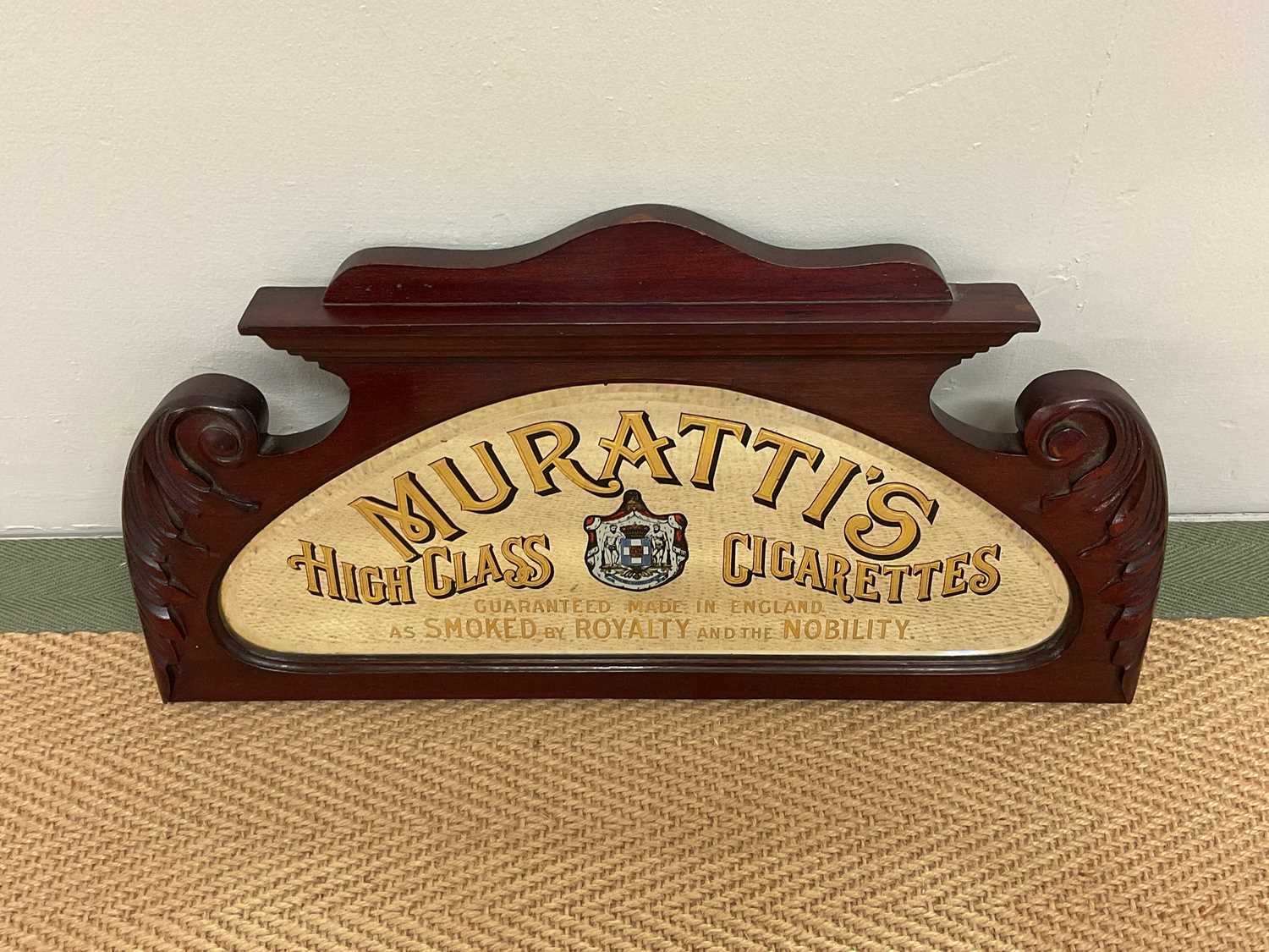Lot 19 - MURATTI'S HIGH CLASS CIGARETTES; an Edwardian