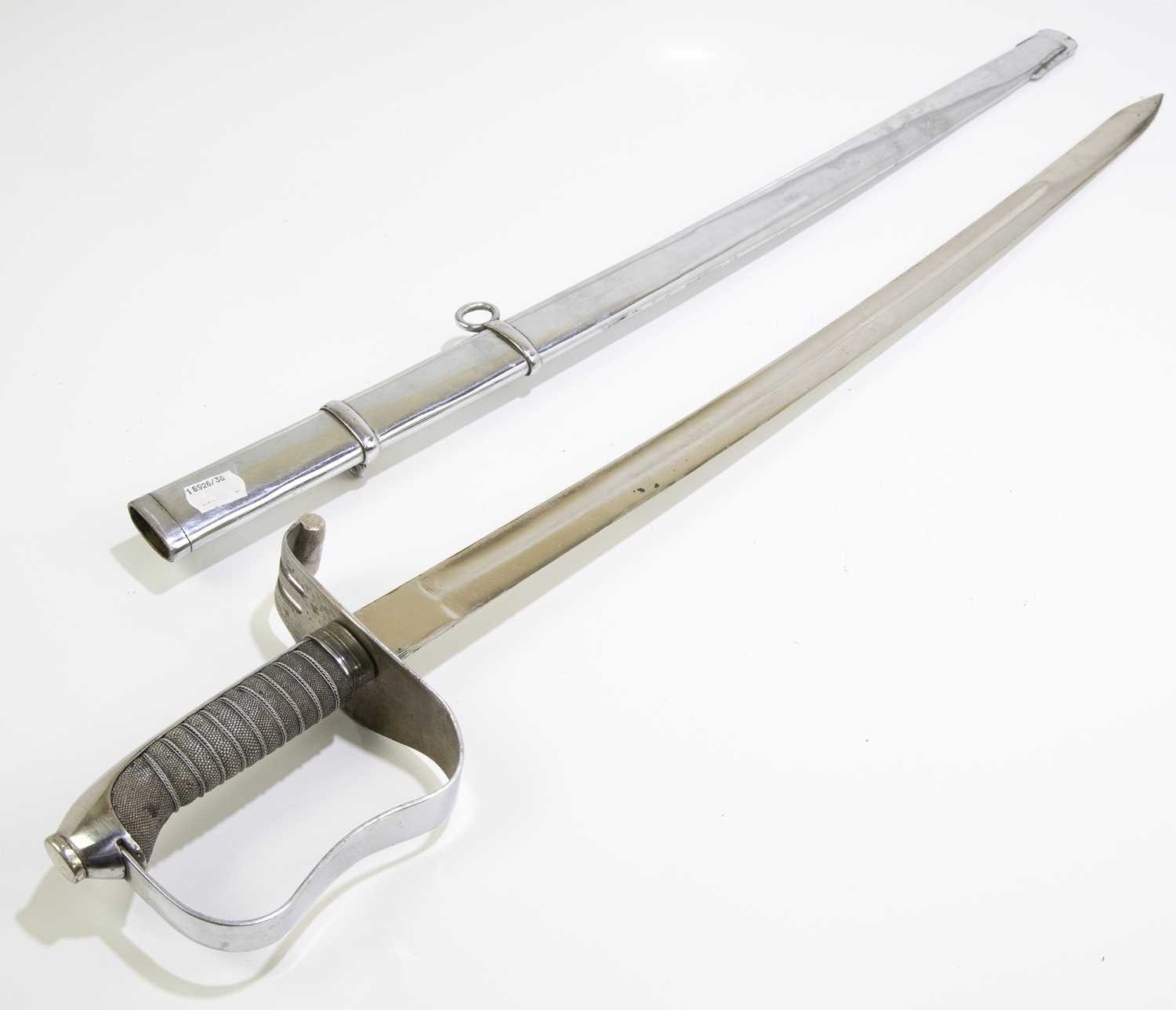 Lot 712 - An unmarked dress sword with wire wound