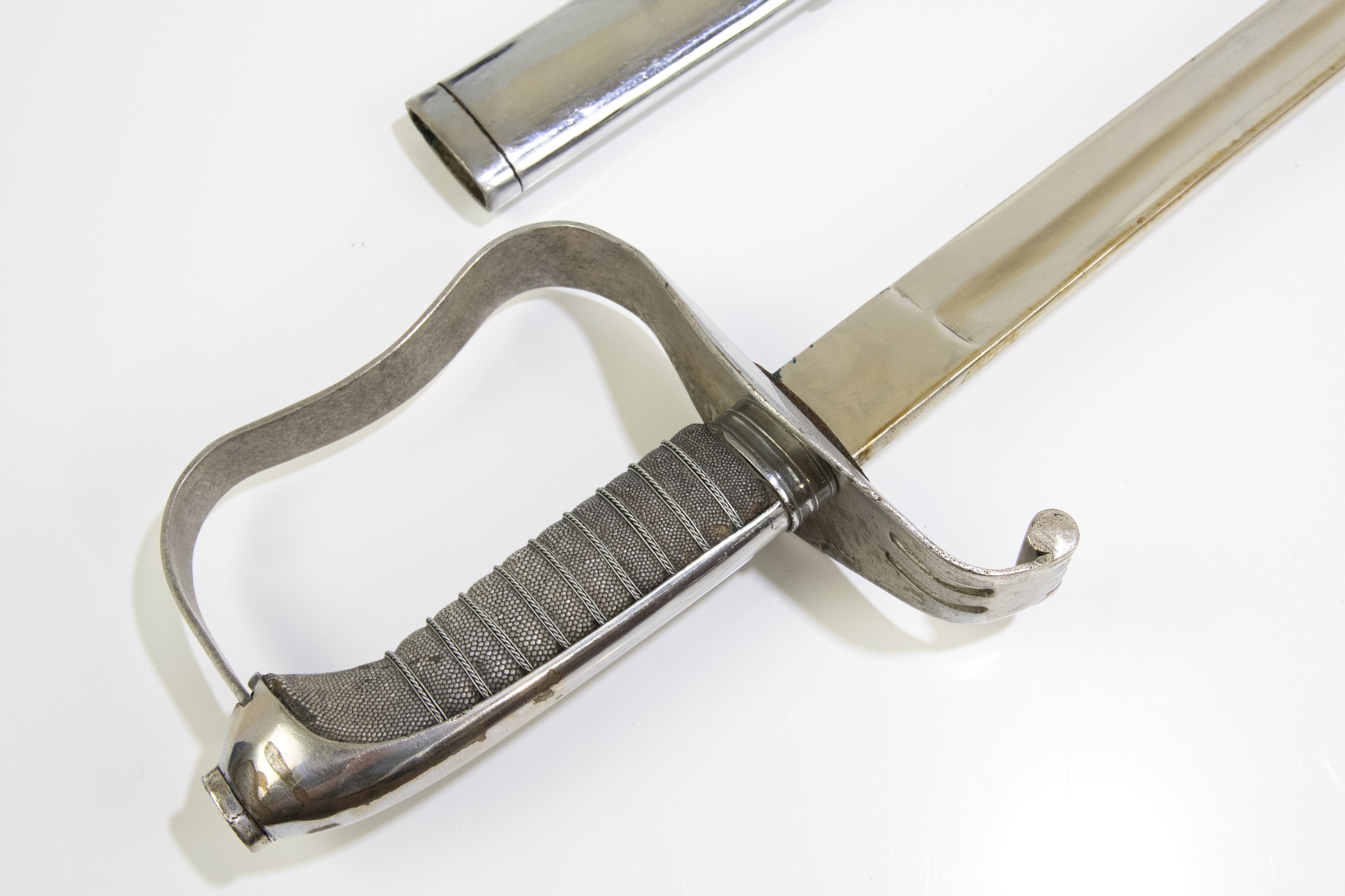 Lot 712 - An unmarked dress sword with wire wound