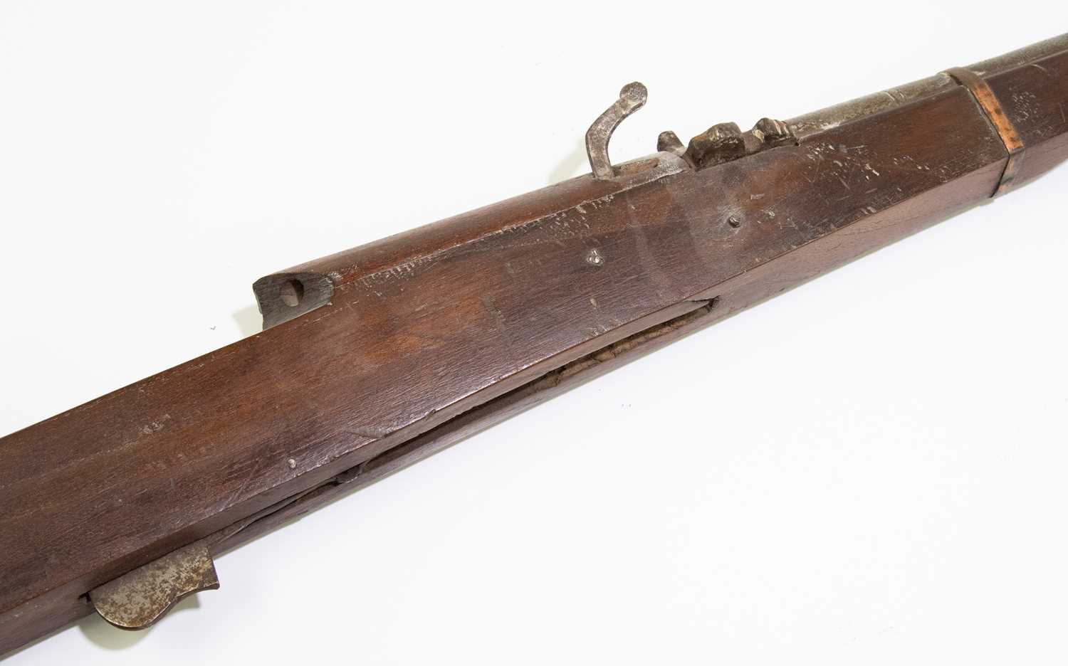 Lot 568 - An Indian Torrador matchlock rifle from the