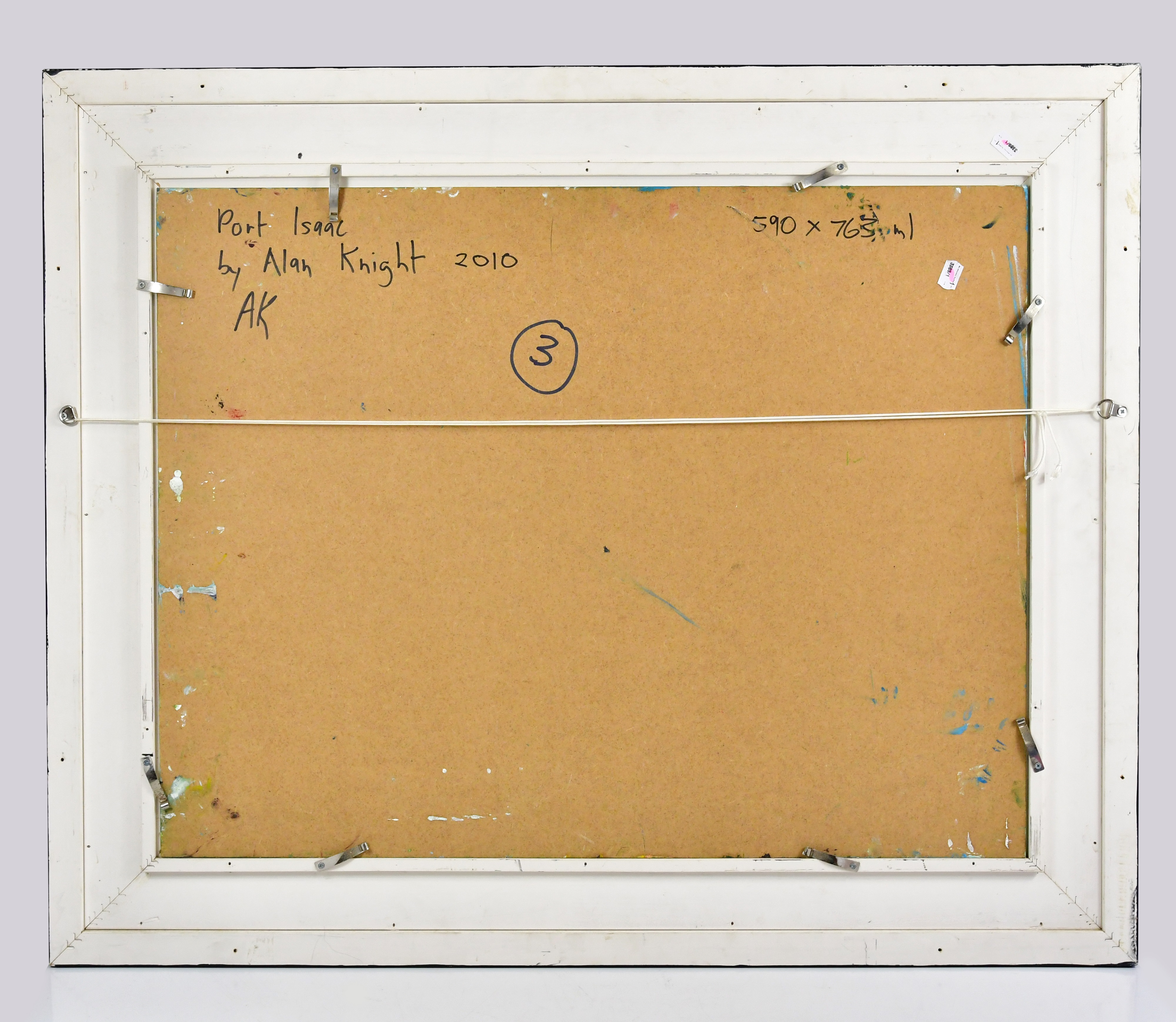 Lot 224 - ALAN KNIGHT (born 1949); oil on board, 'Port