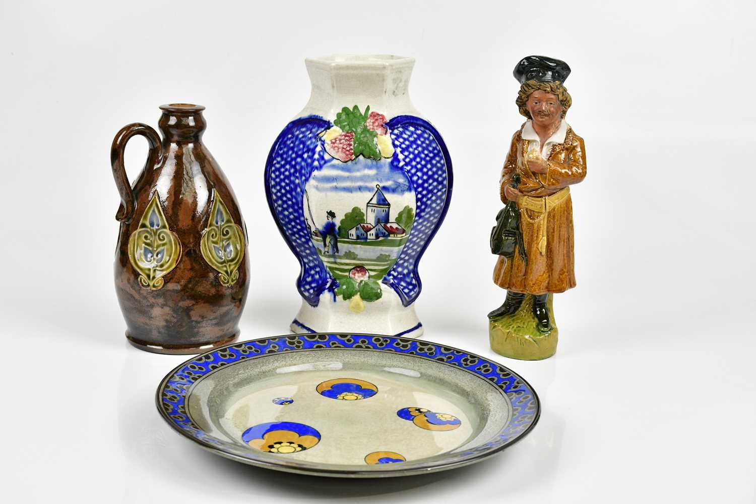 Lot 1533 - An Artware flask with embossed Art Nouveau