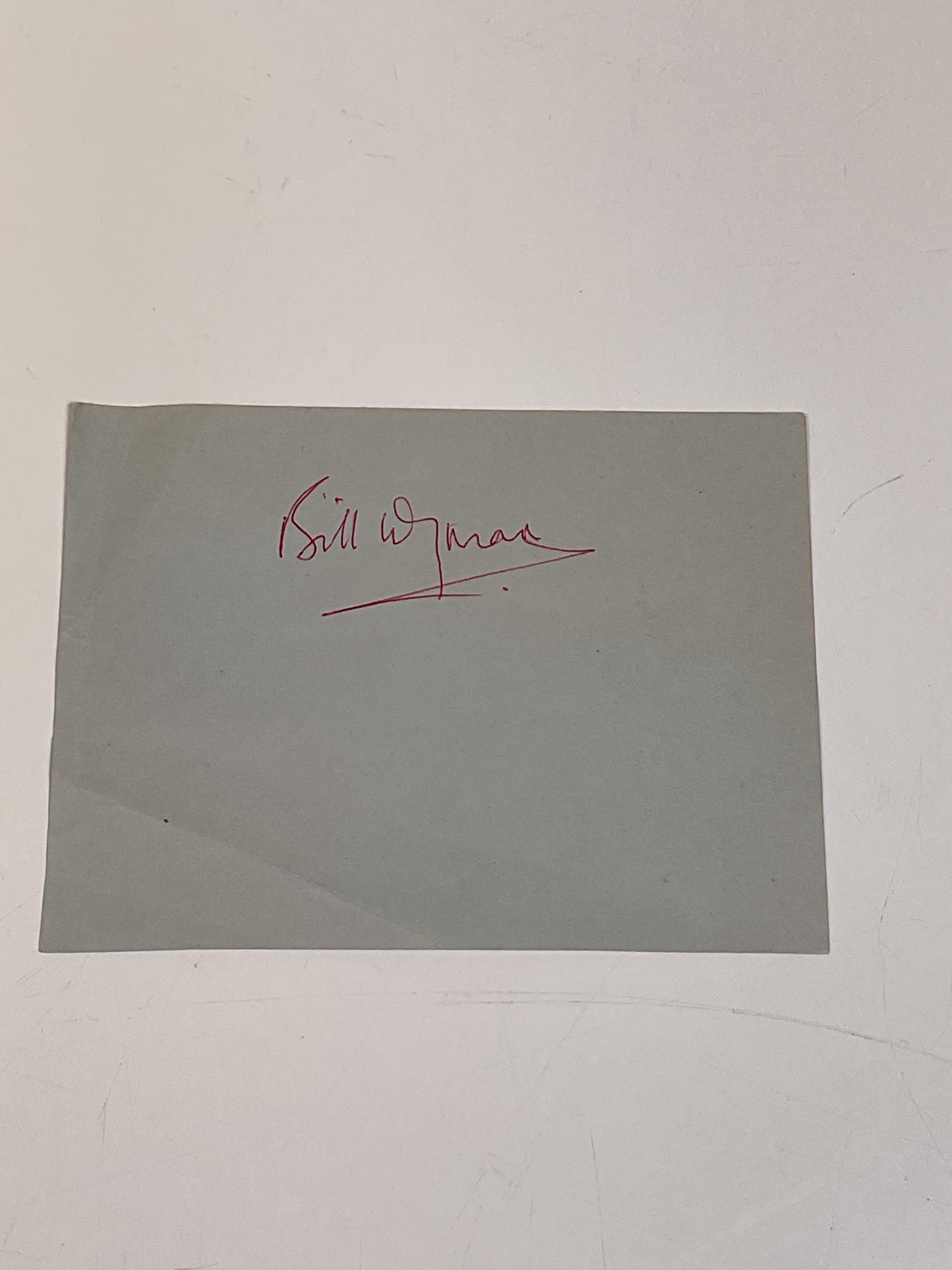 Lot 2093 - T-REX; a page from an autograph book