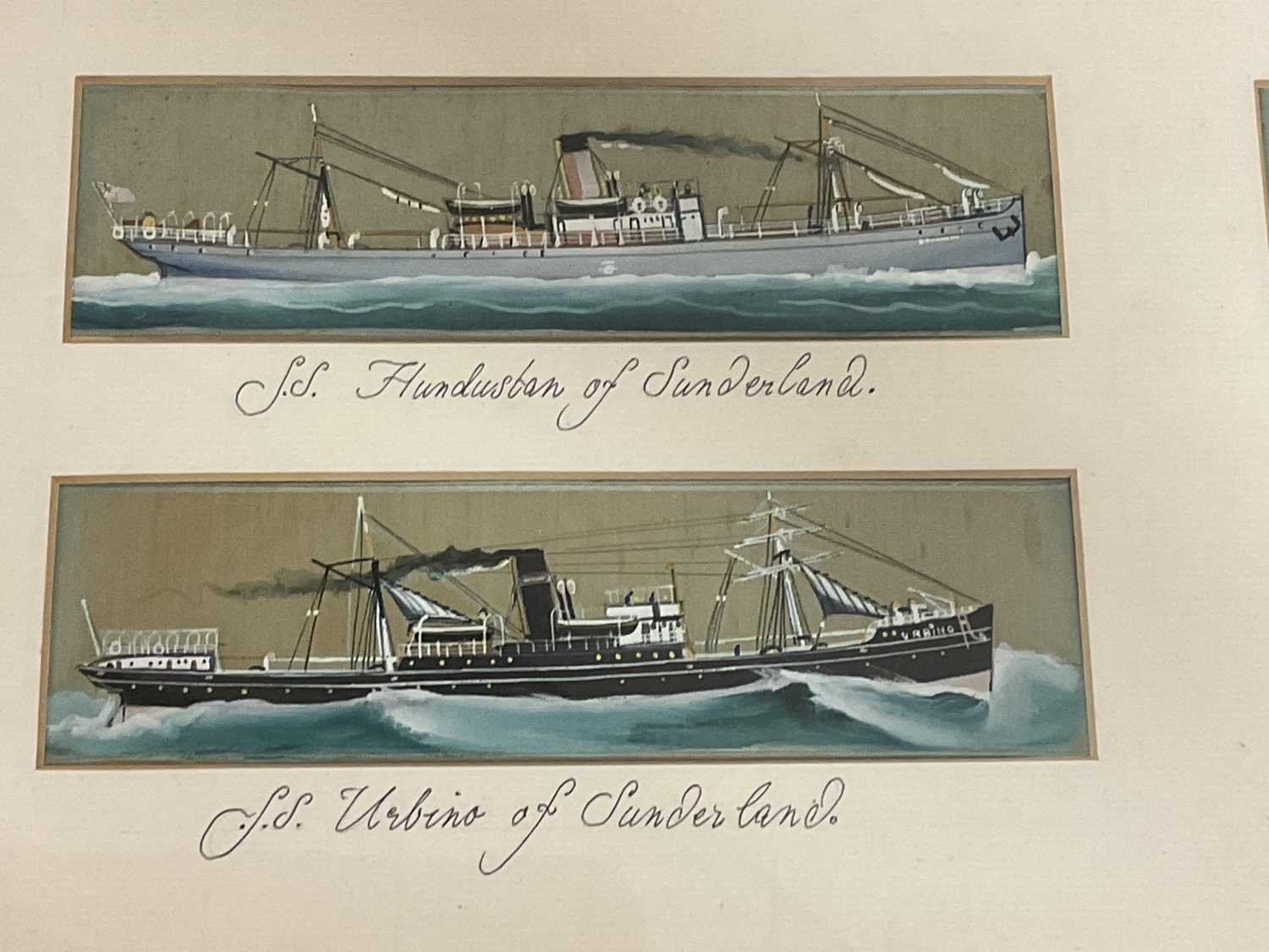 Lot 288 - MARITIME INTEREST; two silk pictures