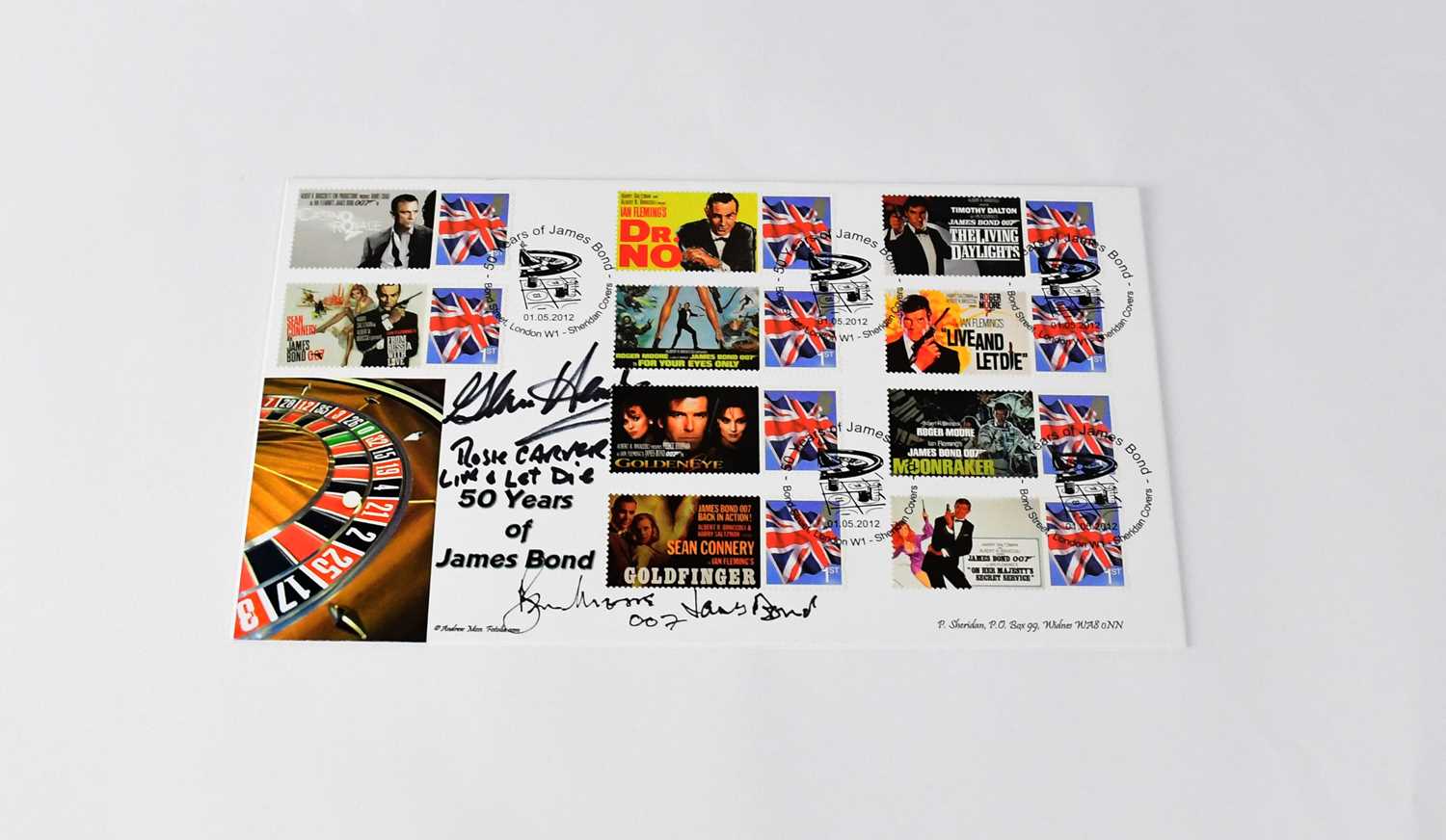Lot 143 - JAMES BOND 007; a first day cover for the