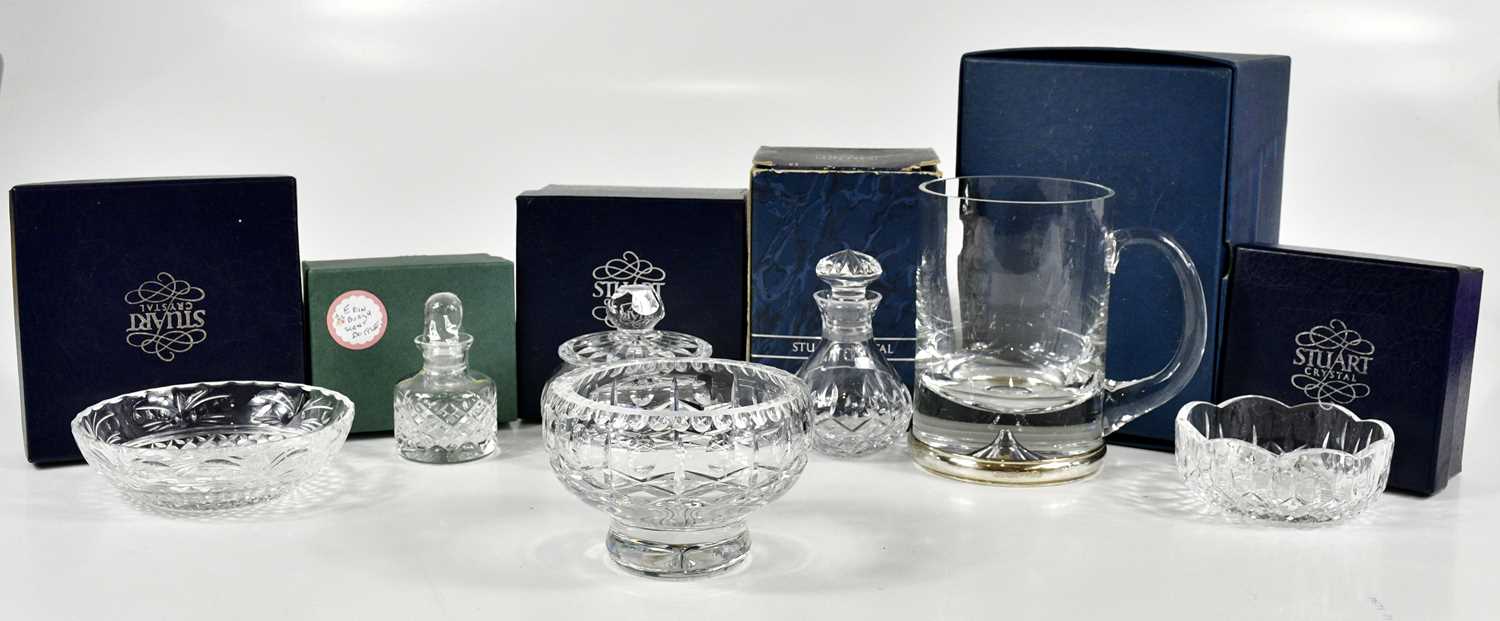 Lot 1571 - STUART CRYSTAL; a small quantity of cut