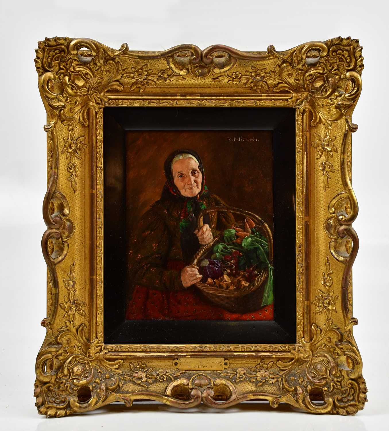 Lot 377 - RICHARD NITSCH (1866-1945); oil on board,