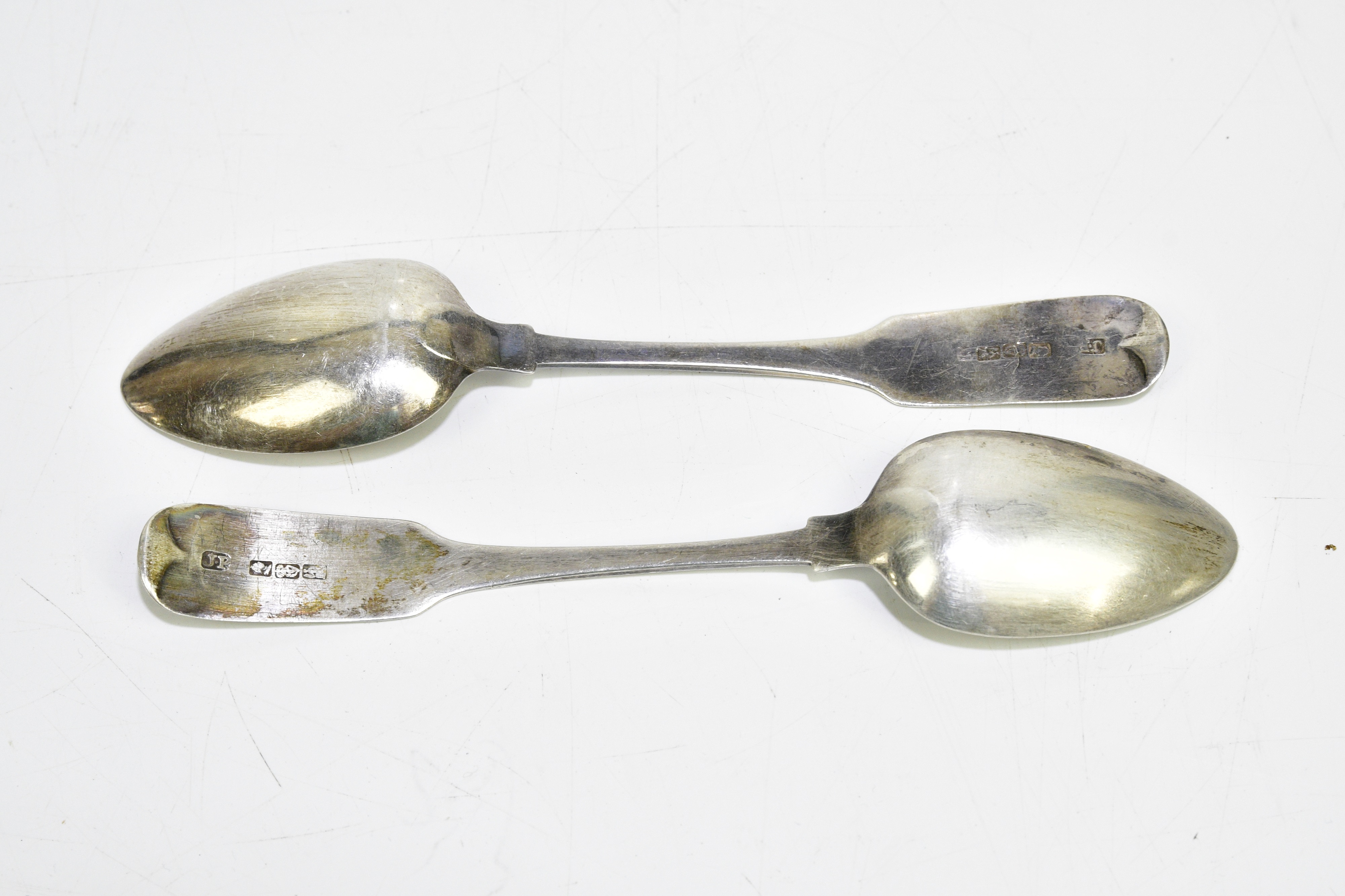 Lot 2051 - JOHN PITTAR; a pair of hallmarked silver