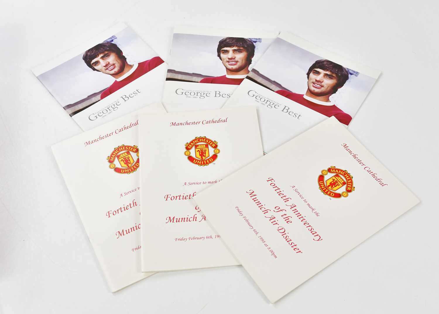 Lot 1323 - MANCHESTER UNITED; three George Best