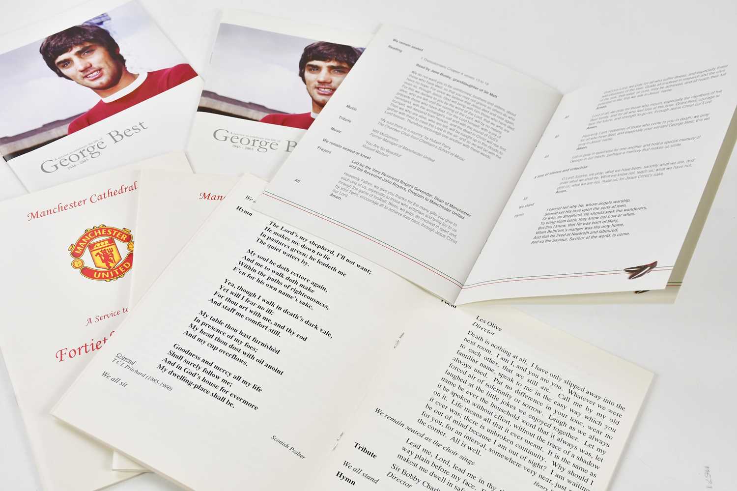 Lot 1323 - MANCHESTER UNITED; three George Best