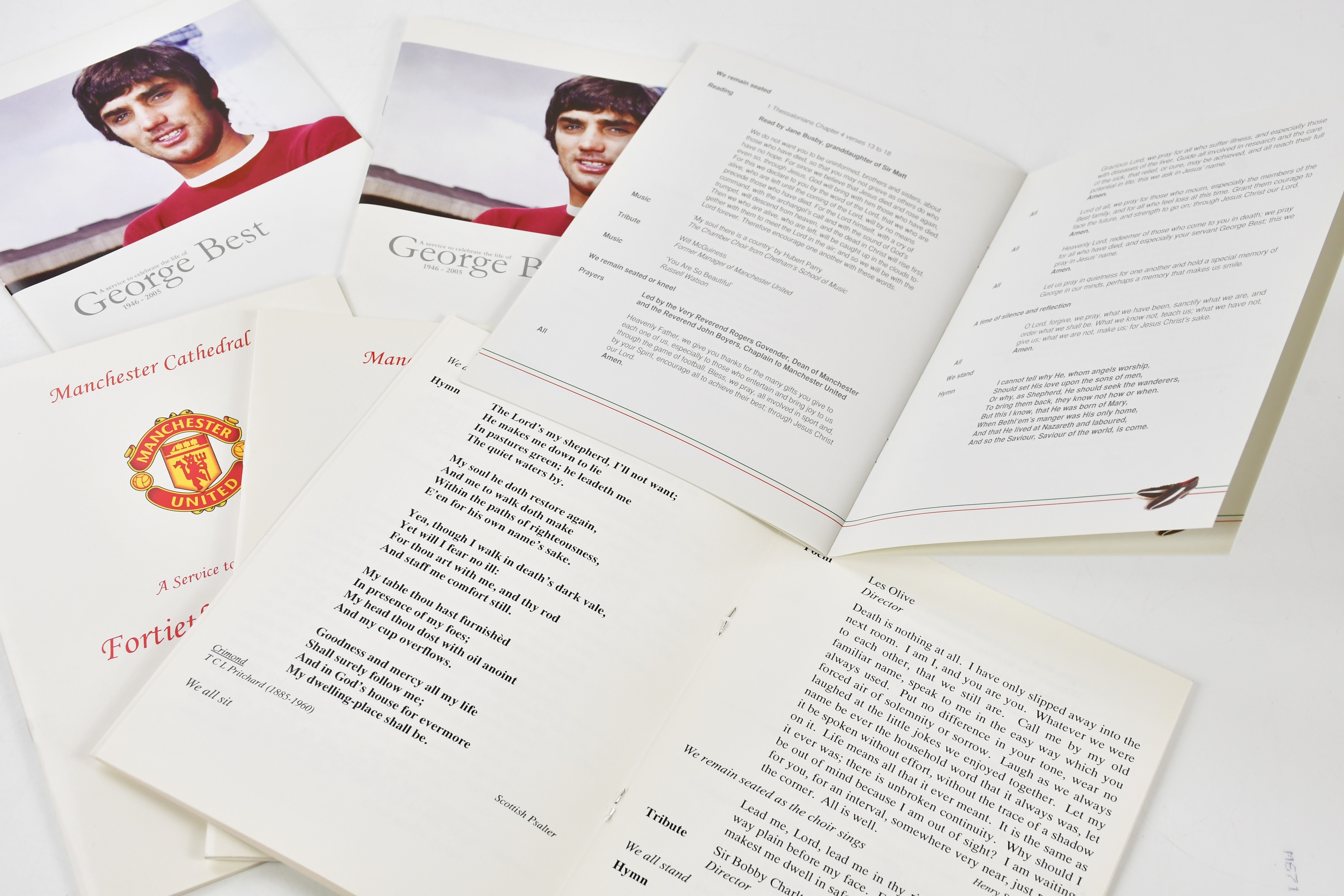 Lot 1323 - MANCHESTER UNITED; three George Best