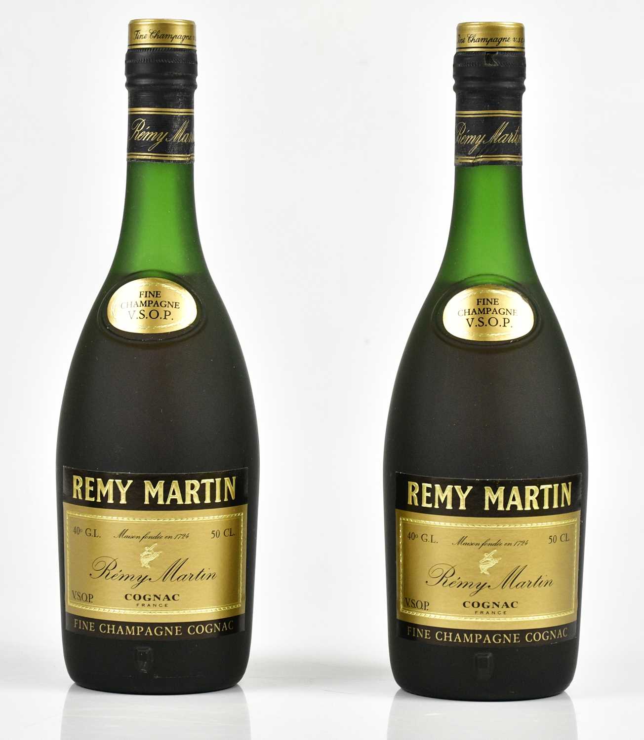 Lot 4081 - REMY MARTIN; two bottles of V.S.O.P Cognac,