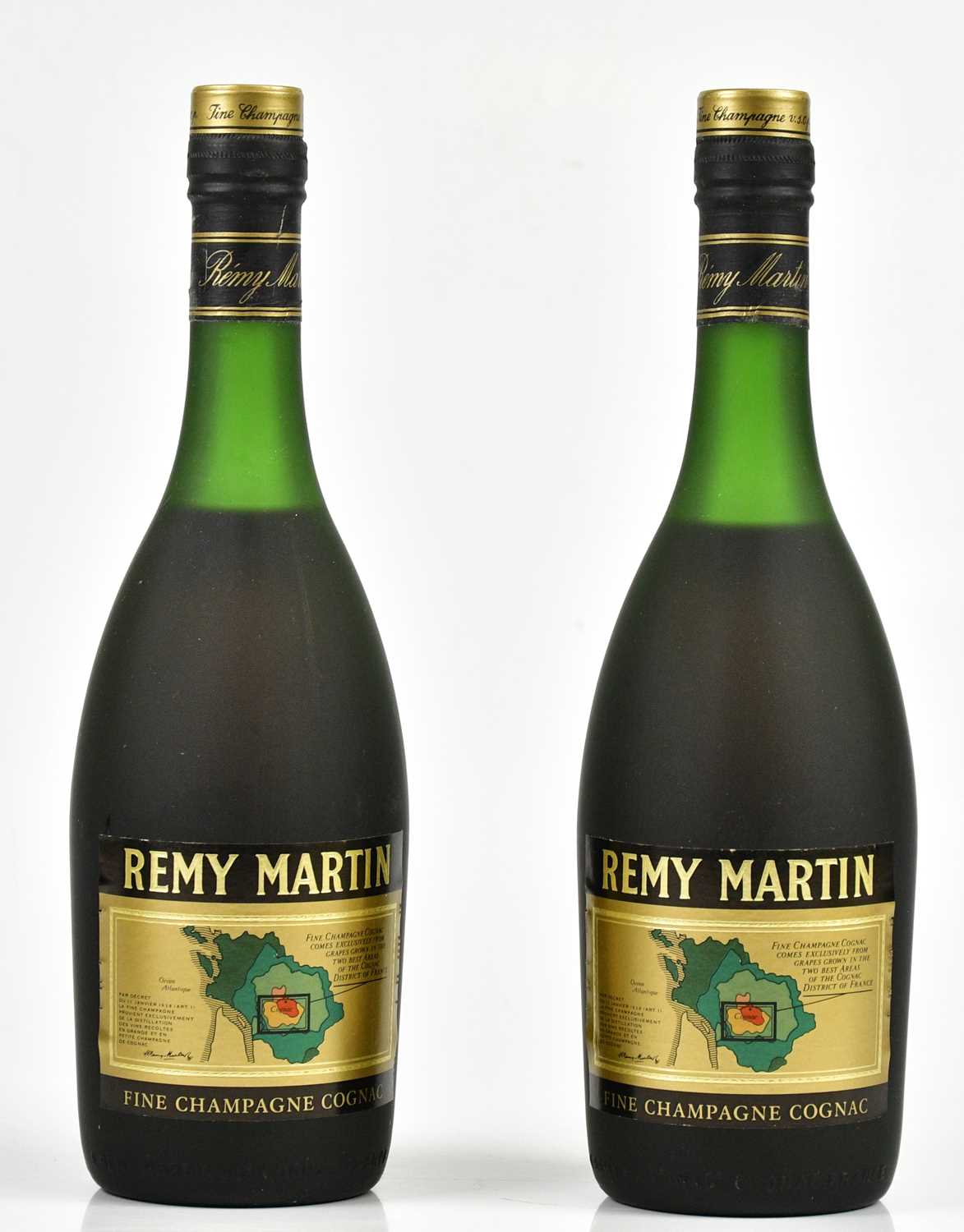 Lot 4081 - REMY MARTIN; two bottles of V.S.O.P Cognac,