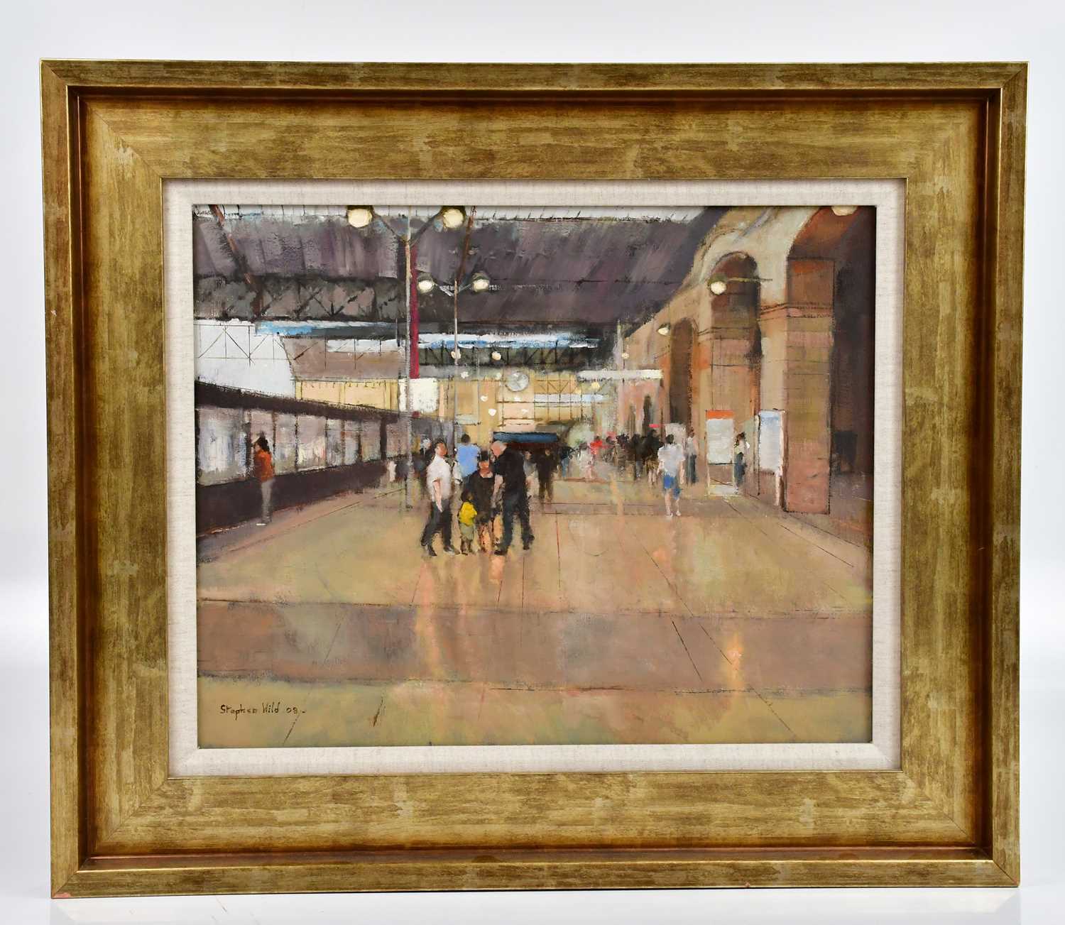 Lot 215 - STEPHEN WILD (1955-2021); oil on canvas,