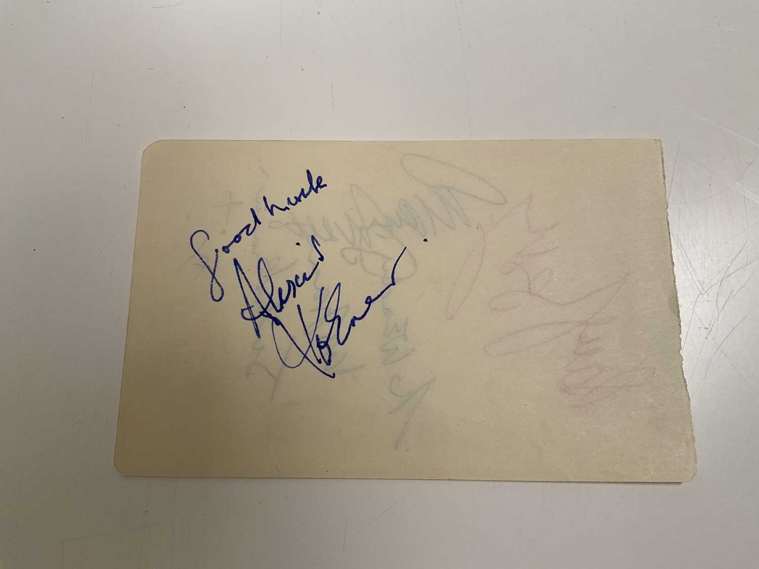 Lot 2224 - JOHN LENNON; a page from an autograph book