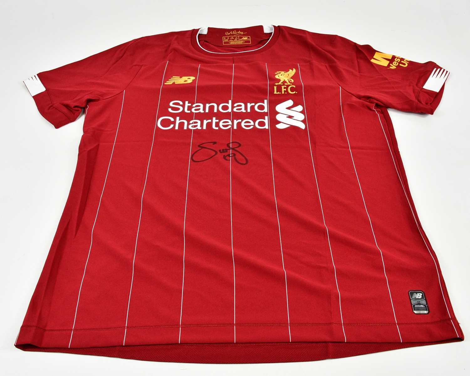 Lot 1342 - SADIO MANÉ; a signed Liverpool Premier