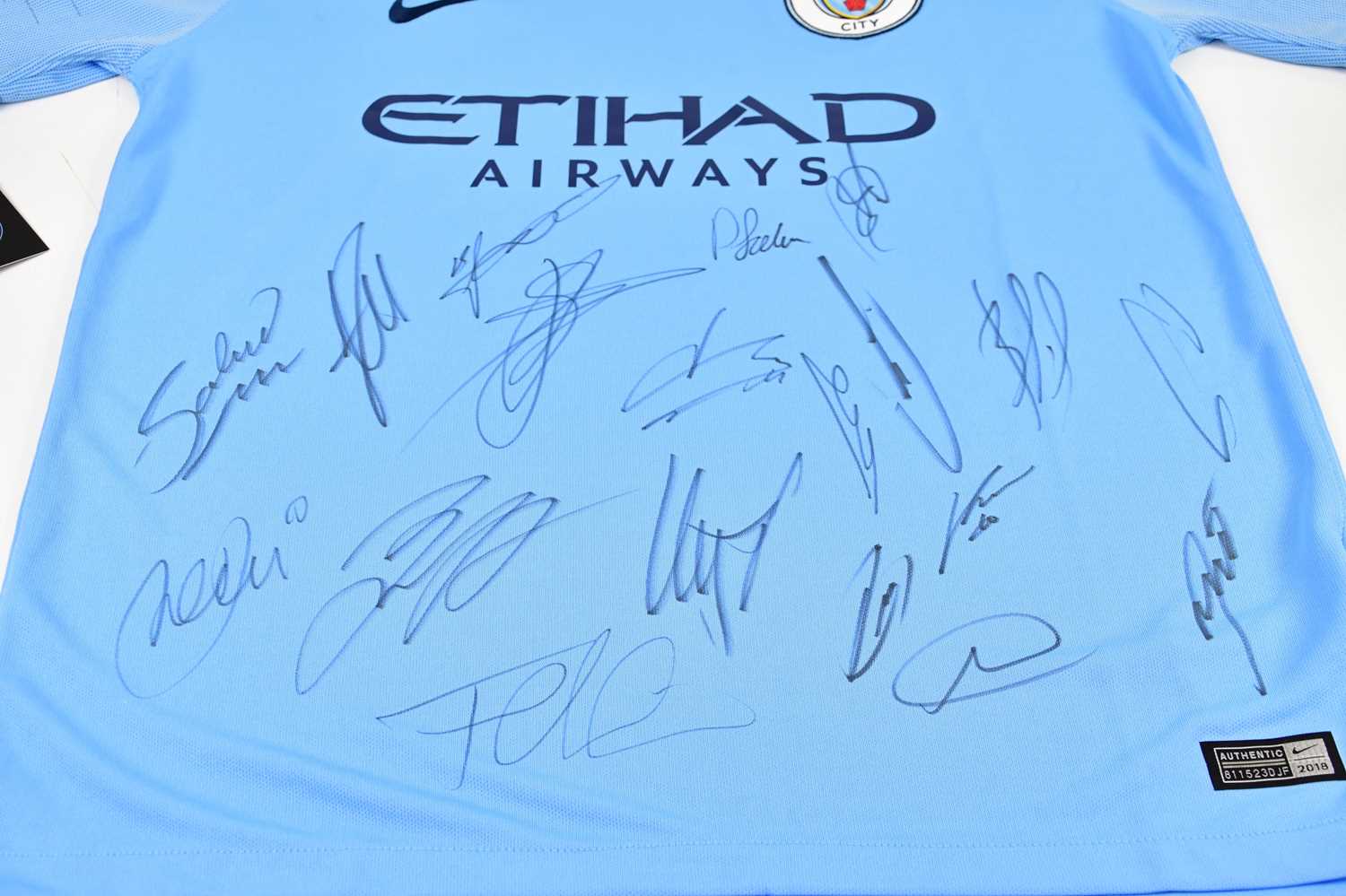 Lot 1287 - MANCHESTER CITY; an autograph replica