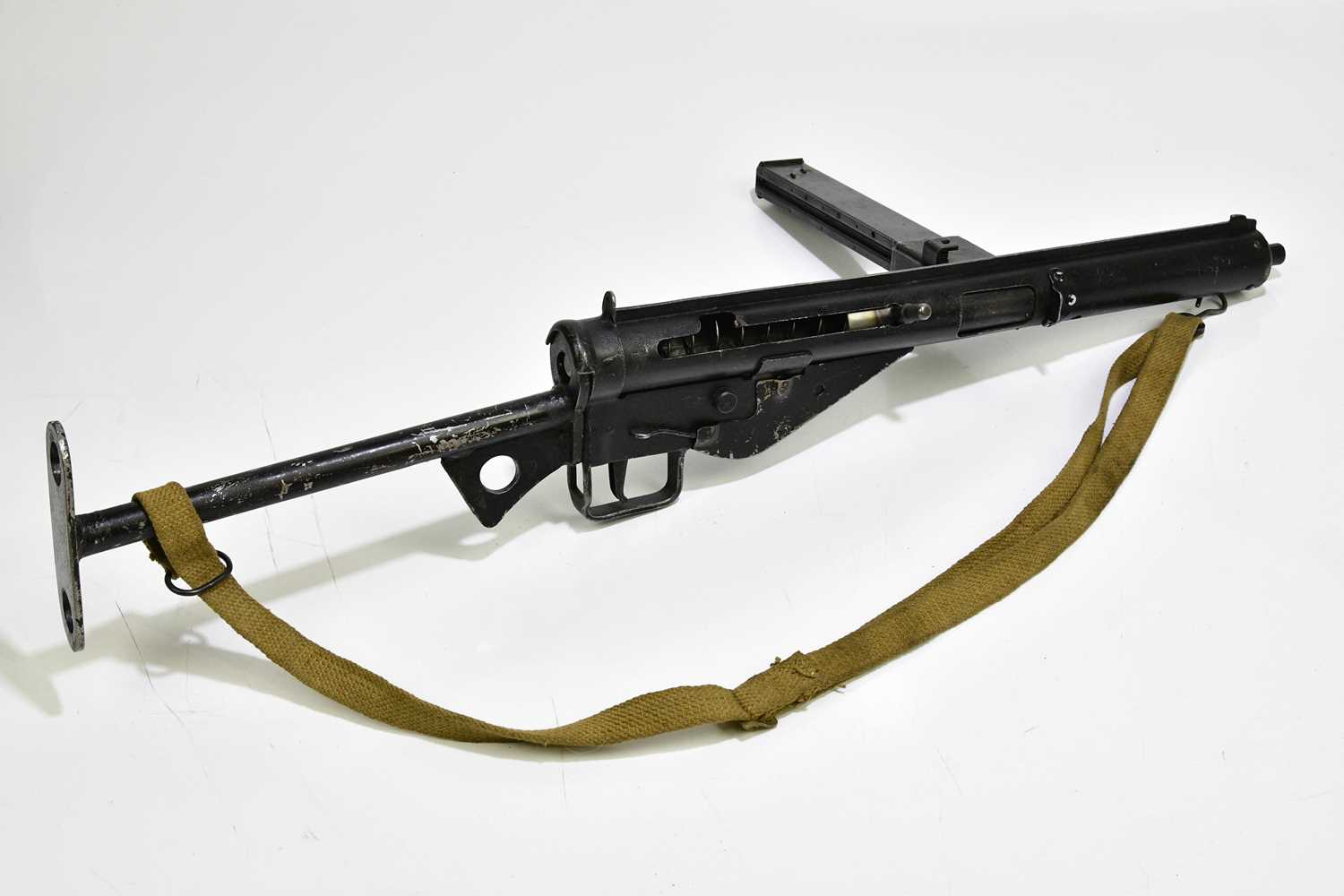 Lot 560 - STEN; a deactivated mark III 9mm sub-machine