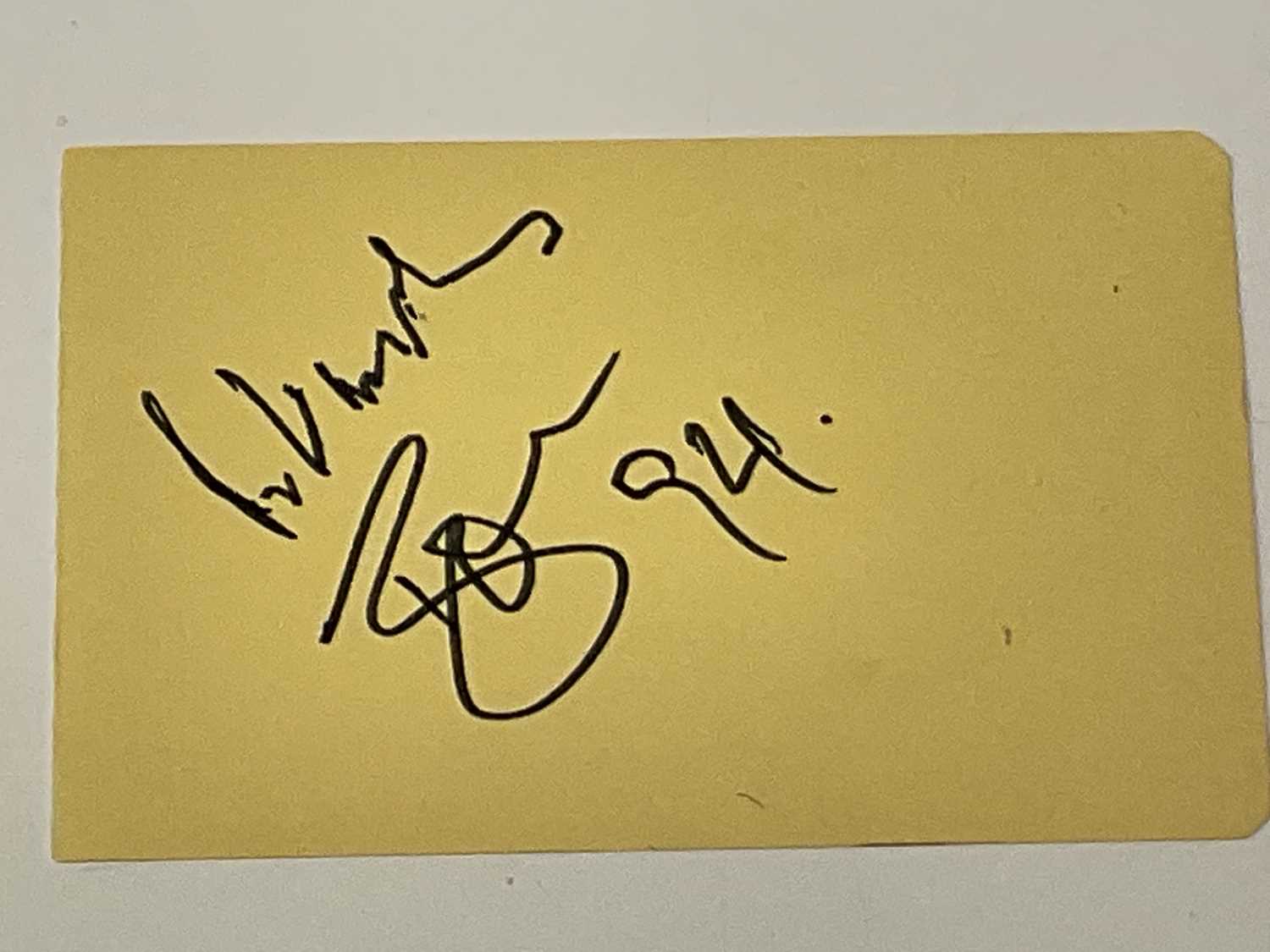 Lot 2079 - DAVID BOWIE; a page from an autograph book