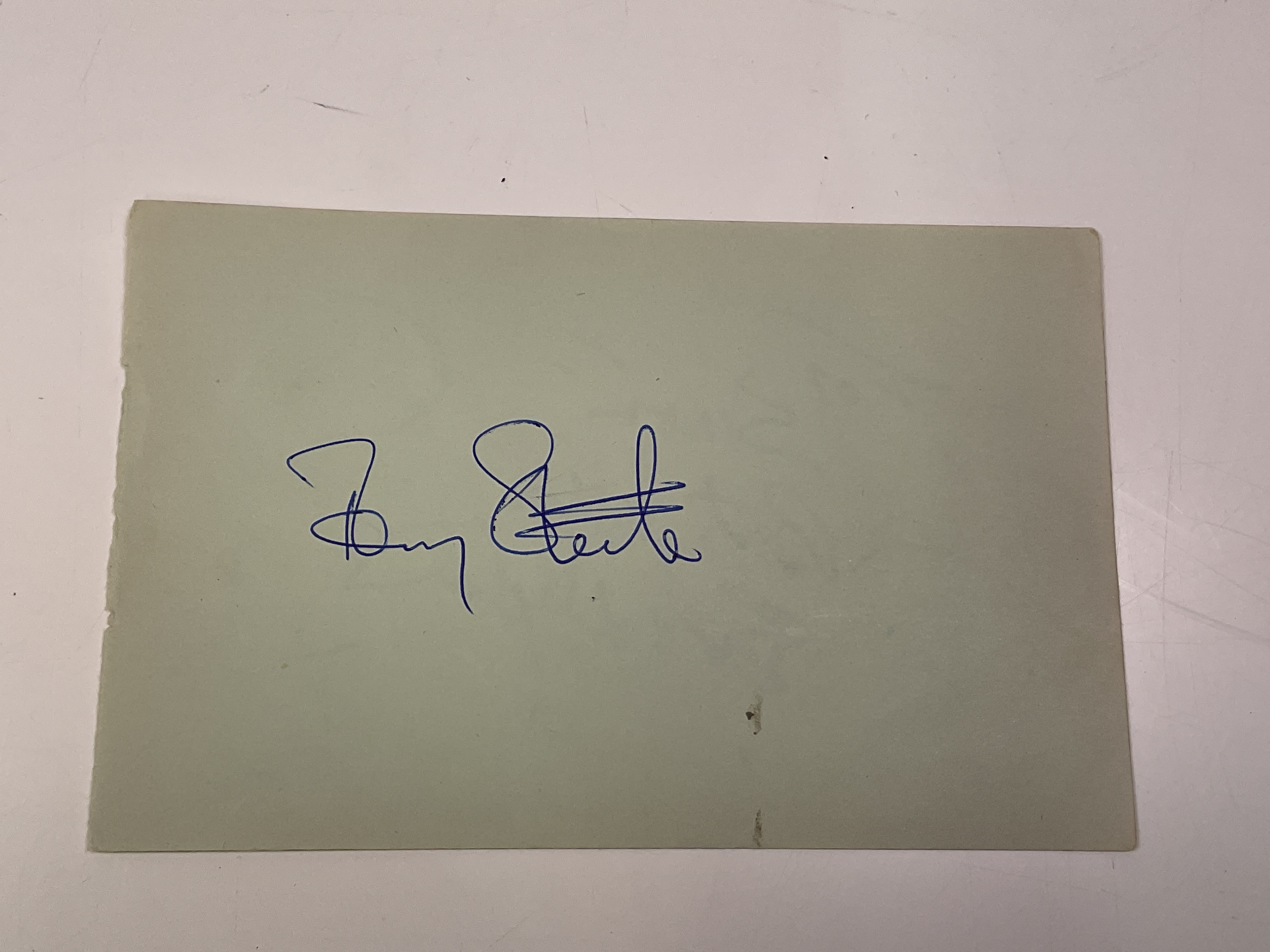 Lot 2082 - BOB DYLAN; a page from an autograph book