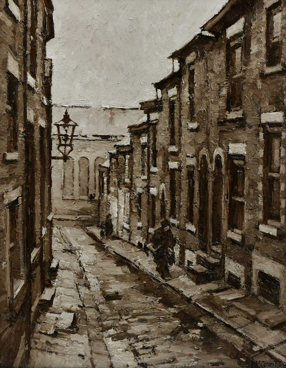 Lot 188 - JOHN MCCOMBS (born 1943); oil on board, 'A