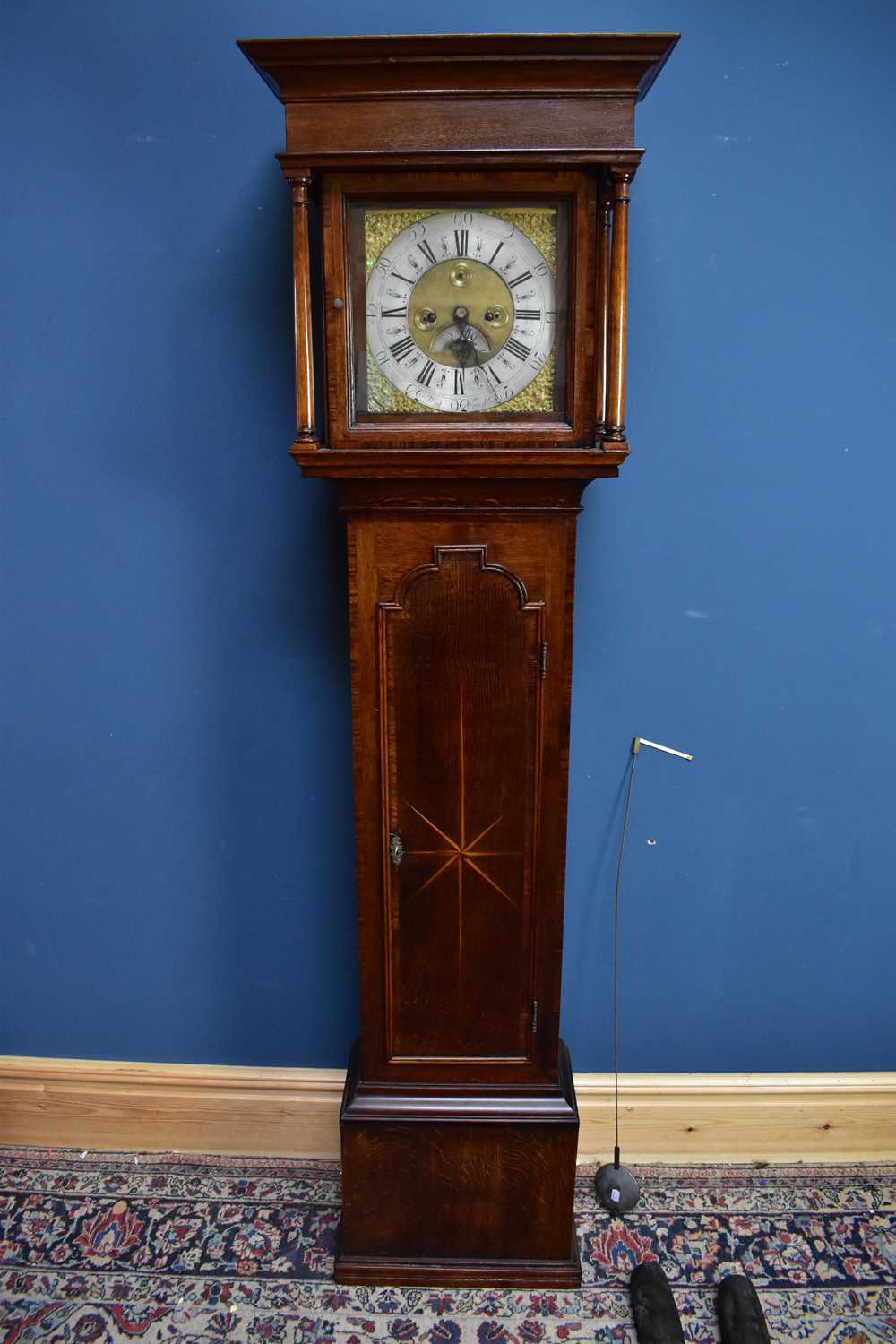 Lot 2343 - WILLIAM CRAWSHAW; a circa 1730s longcase