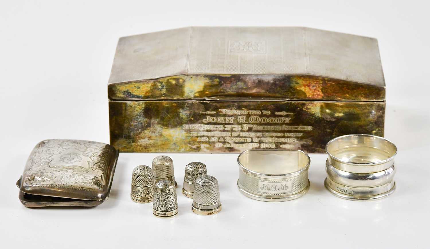 Lot 2128 - JOSEPH GLOSTER LTD; a George V hallmarked