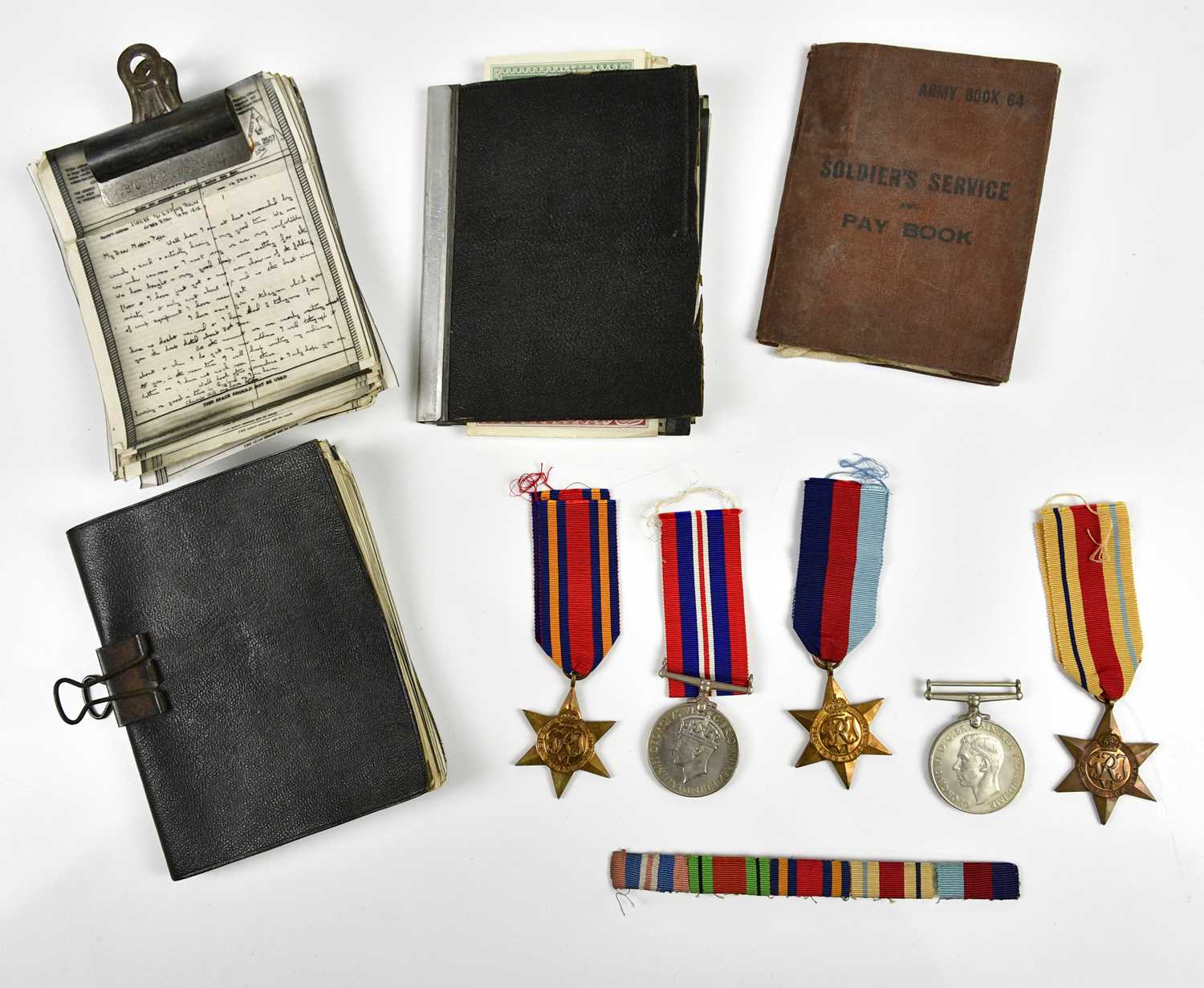 Lot 502 - A group of WWII medals awarded to 2LT SFP