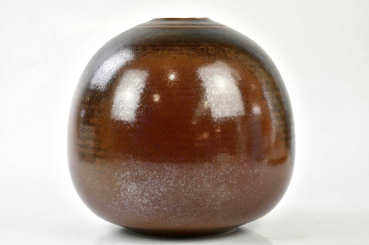 Lot 199 - A Scandinavian ceramic vase of bulbous form