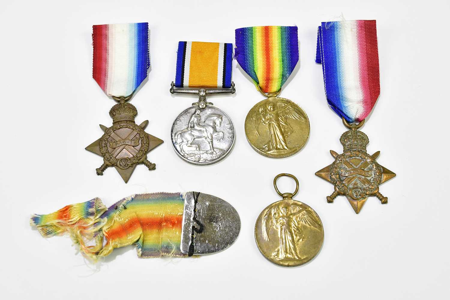 Lot 509 - WWI War and Victory Medals, possibly awarded