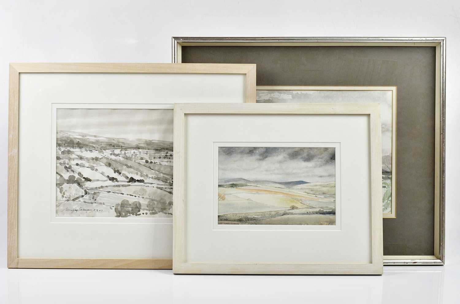 Lot 133 - GEOFFREY SALMON; three landscape