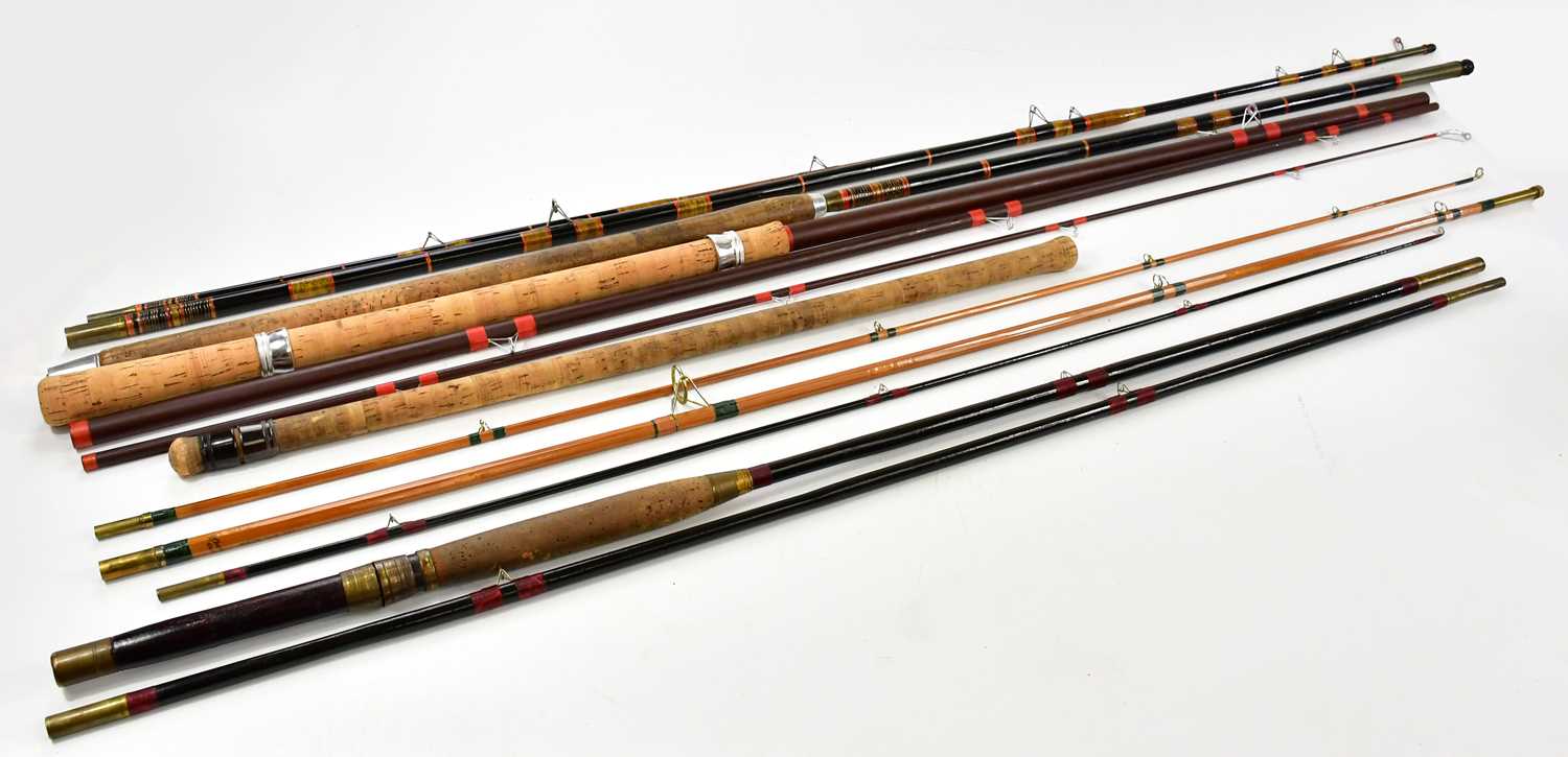 Lot 1392 - A group of four fishing rods to include the