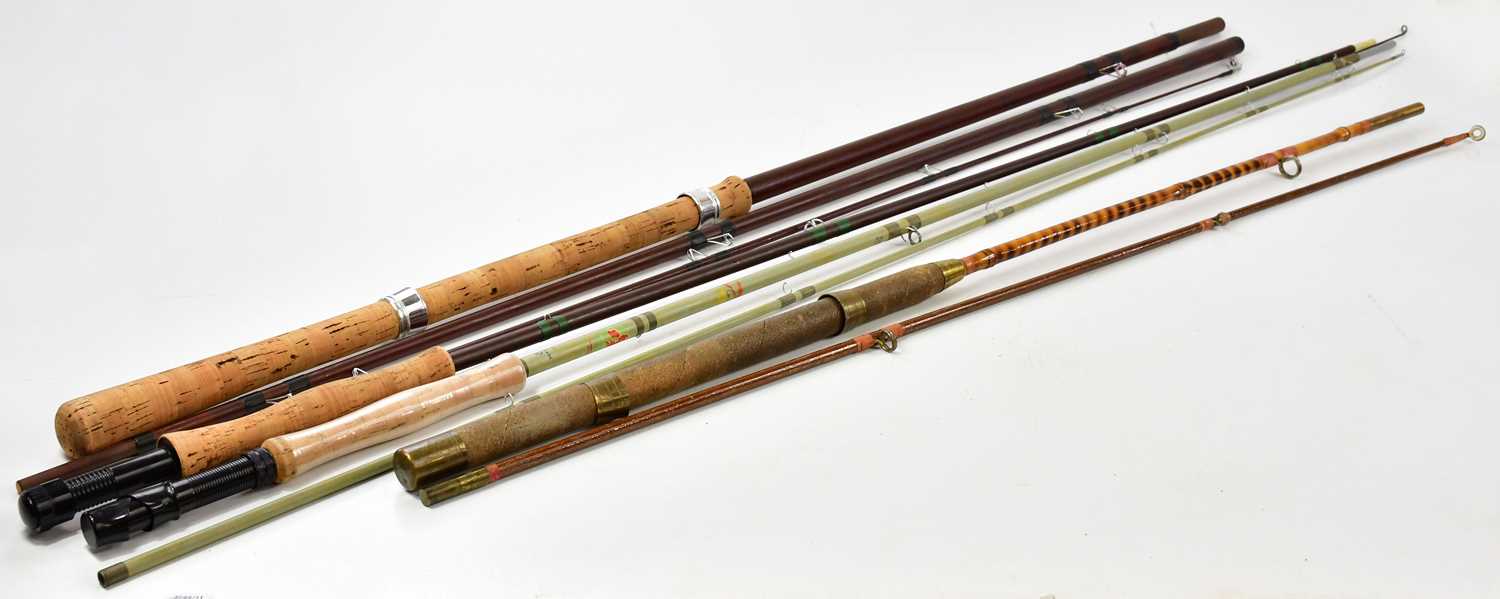 Lot 1393 - A group of four fishing rods to include a