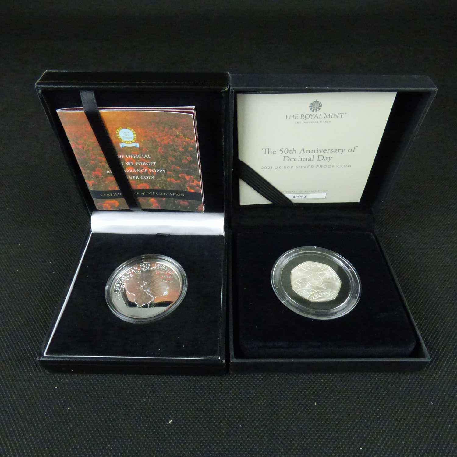 Lot 828 - Two silver commemorative coins