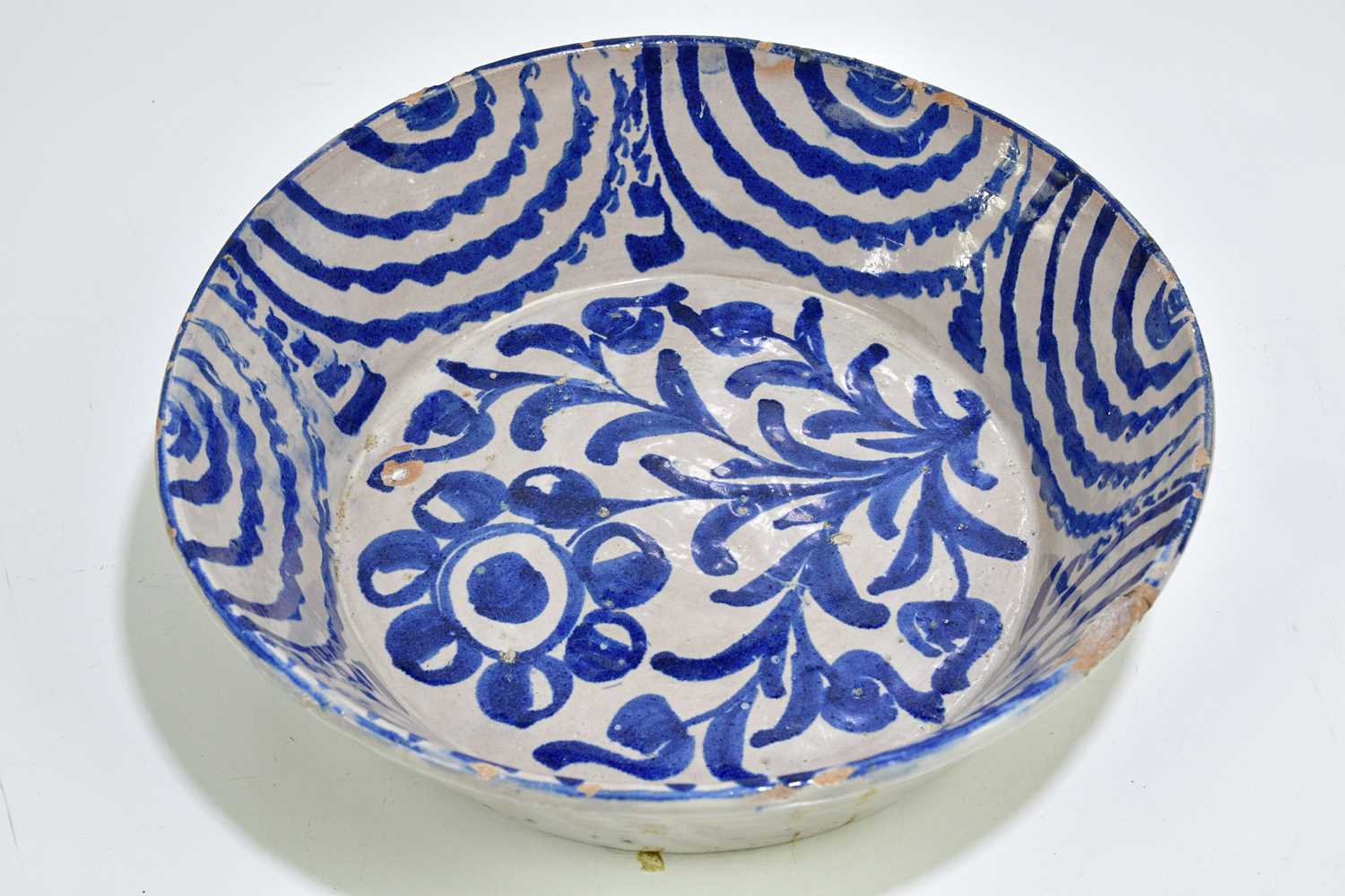 Lot 1461 - A 19th century Spanish tin glazed