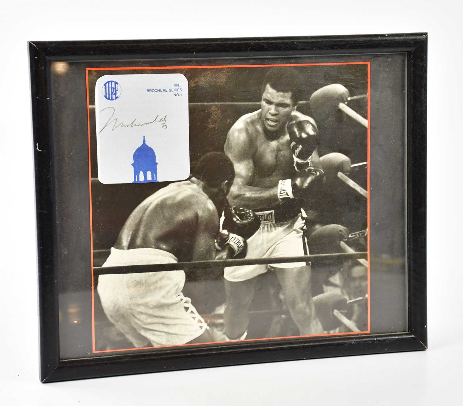 Lot 1375 - MUHAMMAD ALI; a black and white photograph