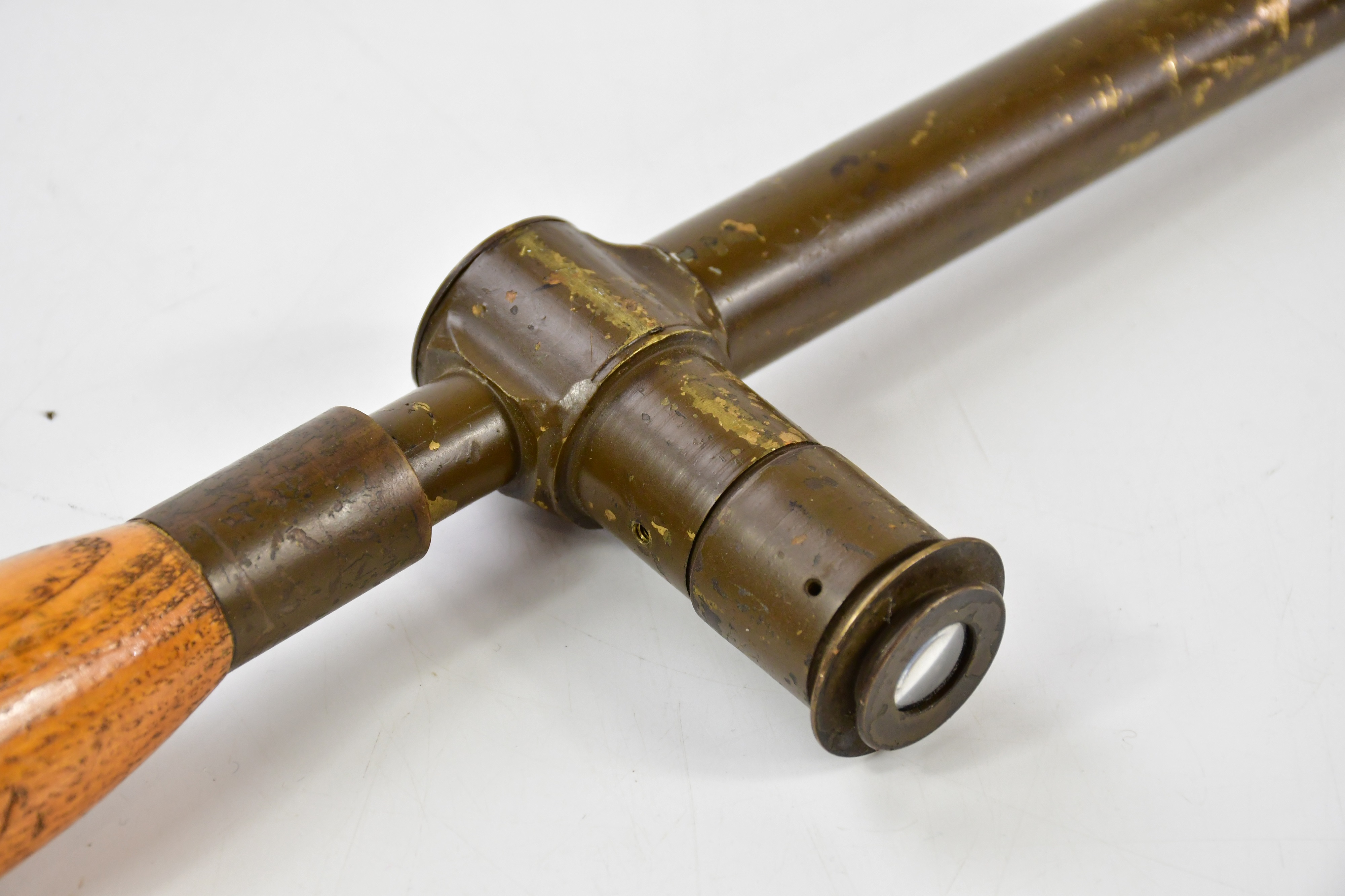 Lot 654 - A World War I trench periscope inscribed 'Mk.