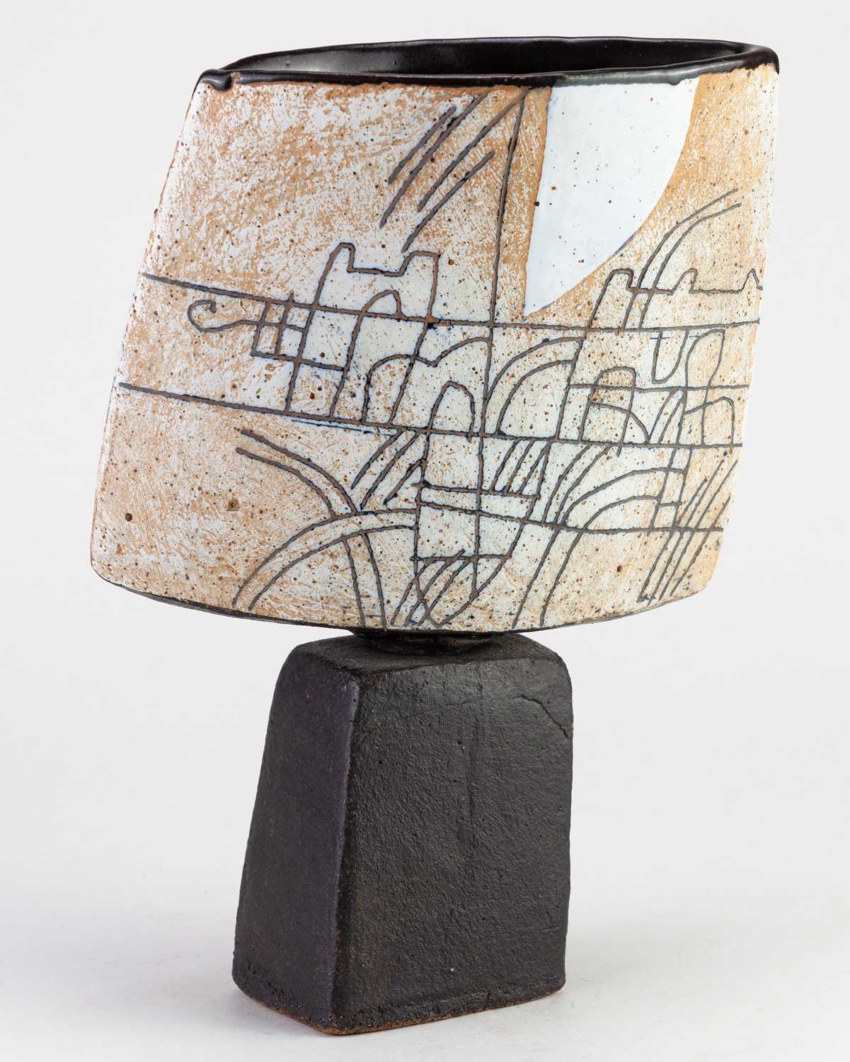 Lot 307 - JOHN MALTBY (1936-2020); a stoneware spade