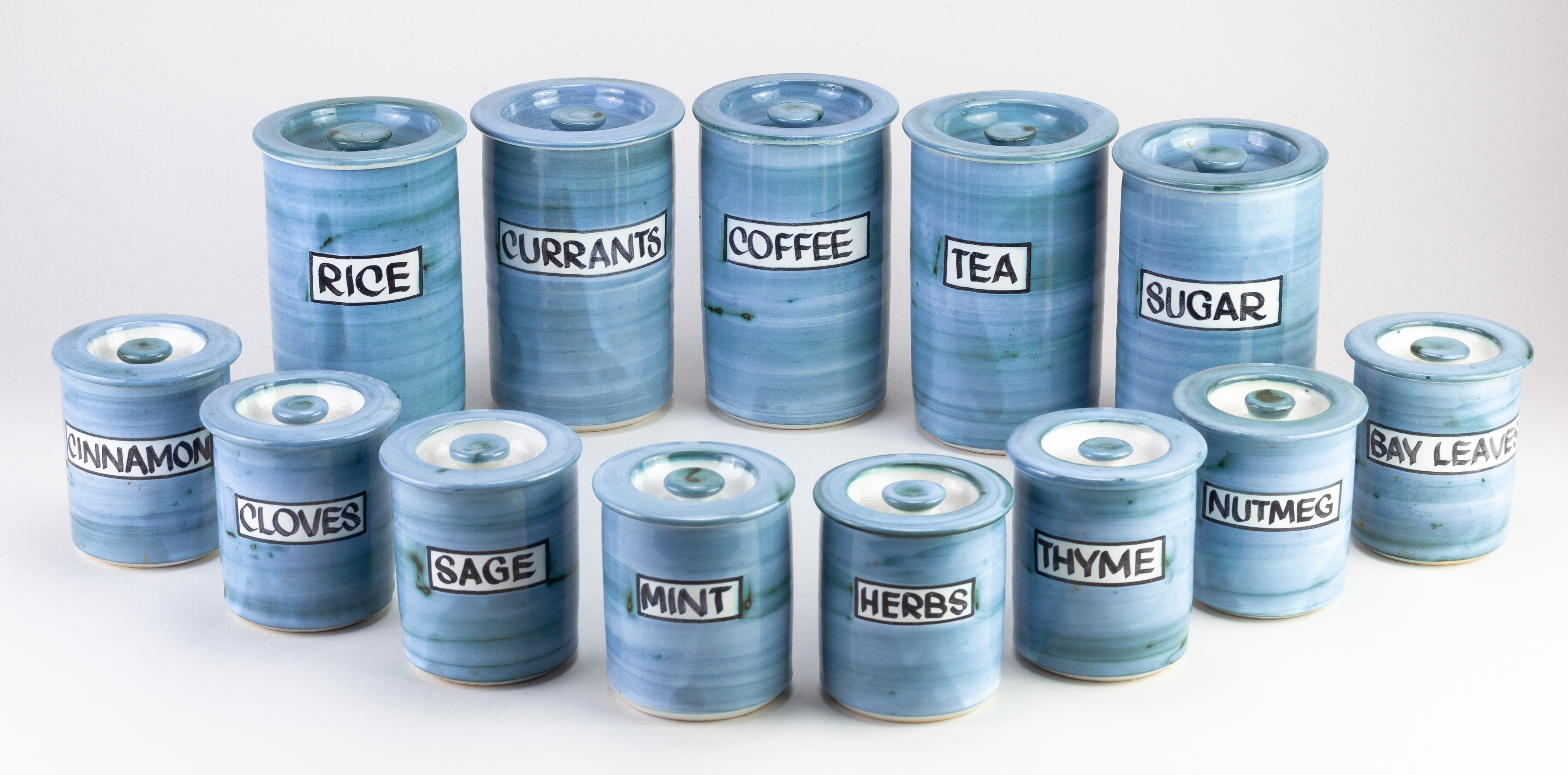 Lot 325 - Briglin Pottery; a group of tin glazed