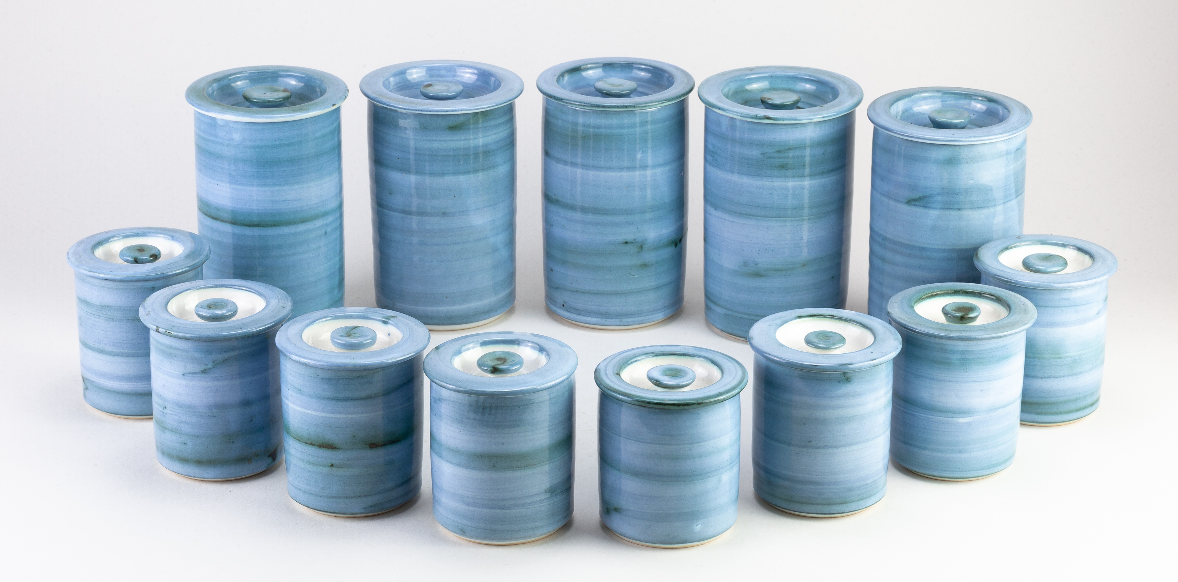 Lot 325 - Briglin Pottery; a group of tin glazed