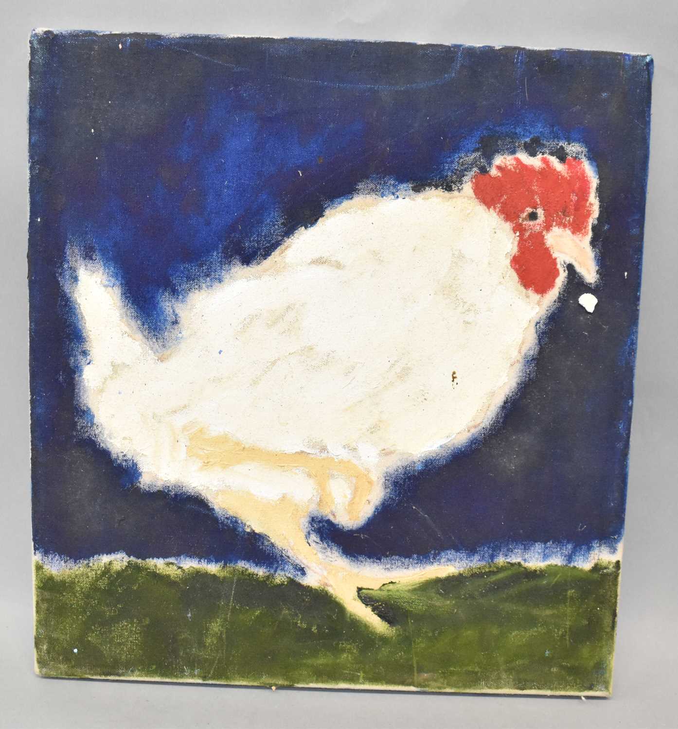 Lot 732 - JACOB SUTTON (BORN 1954); oil on canvas 'Hen