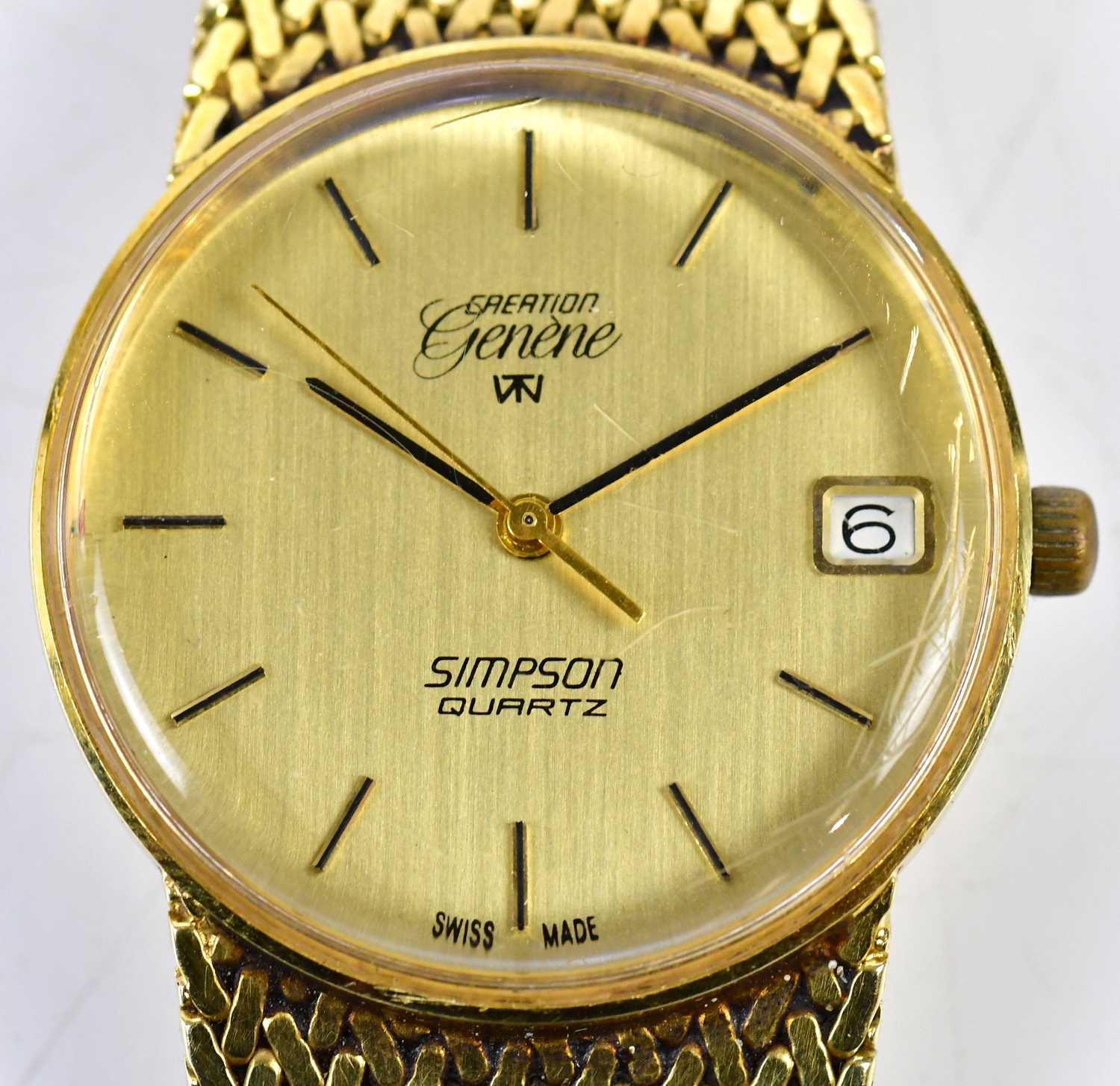 Lot 2959 - CREATION, GENEVE; a gentleman's 14ct gold