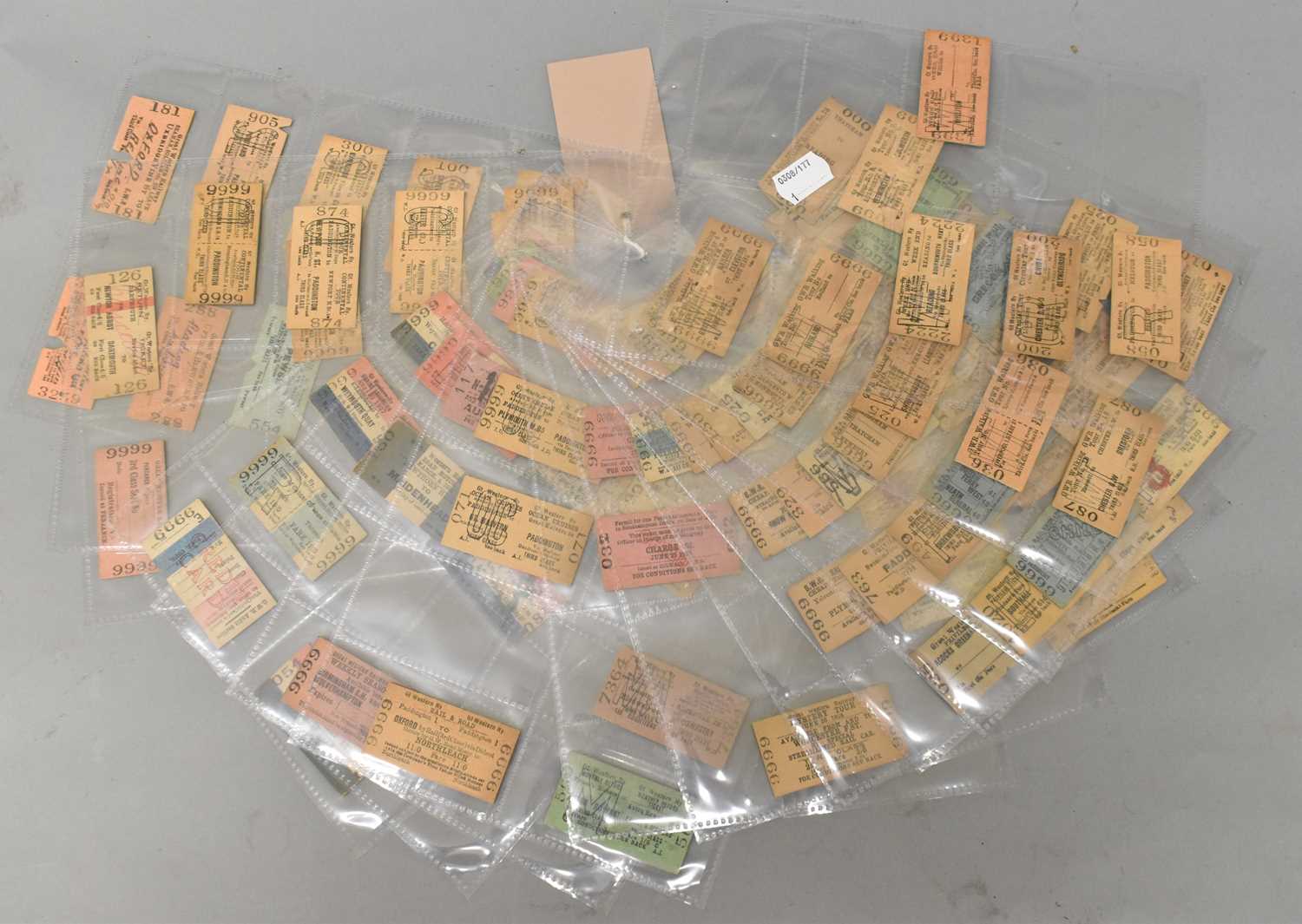 Lot 193 - GWR; ninety-seven assorted railway tickets.