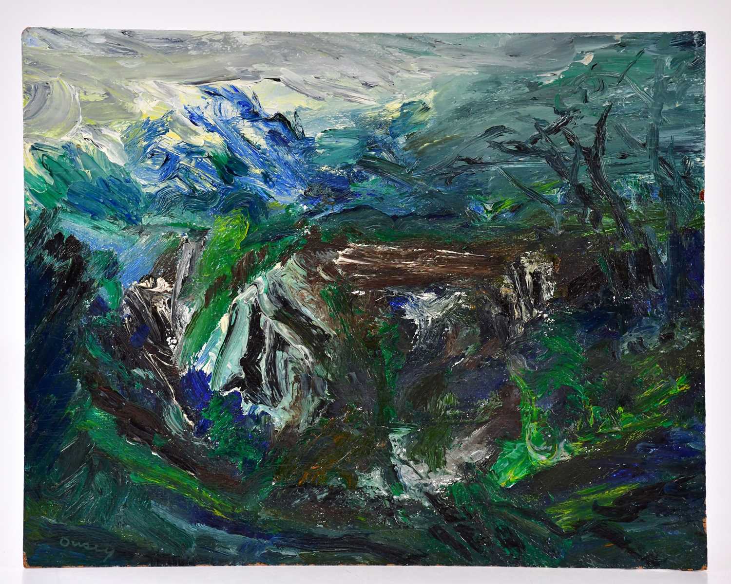 Lot 575 - HARRY OUSEY (1915-1985); oil on board,