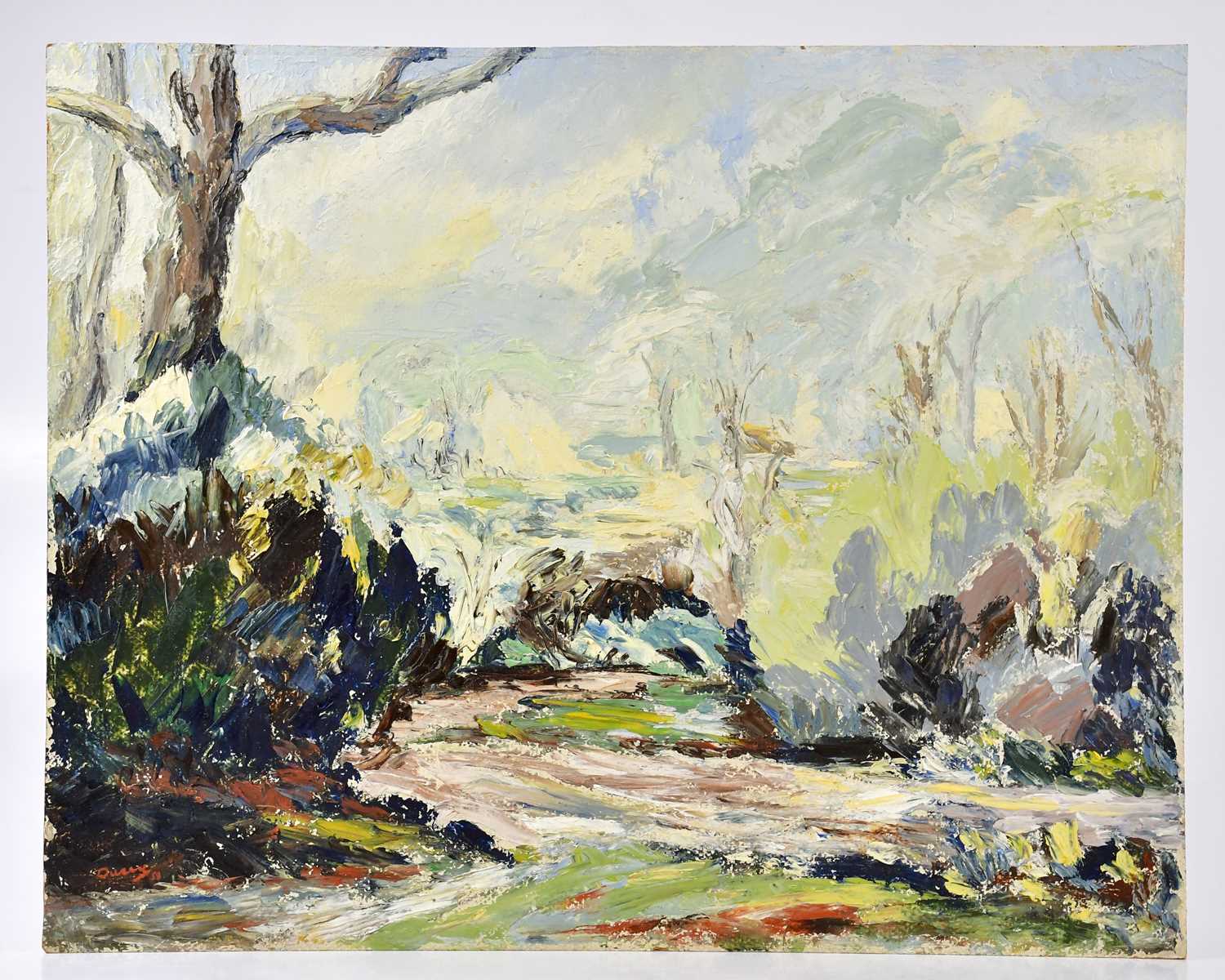 Lot 589 - HARRY OUSEY (1915-1985); oil on board,