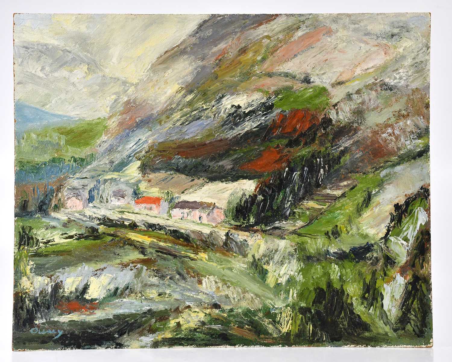 Lot 593 - HARRY OUSEY (1915-1985); oil on board,